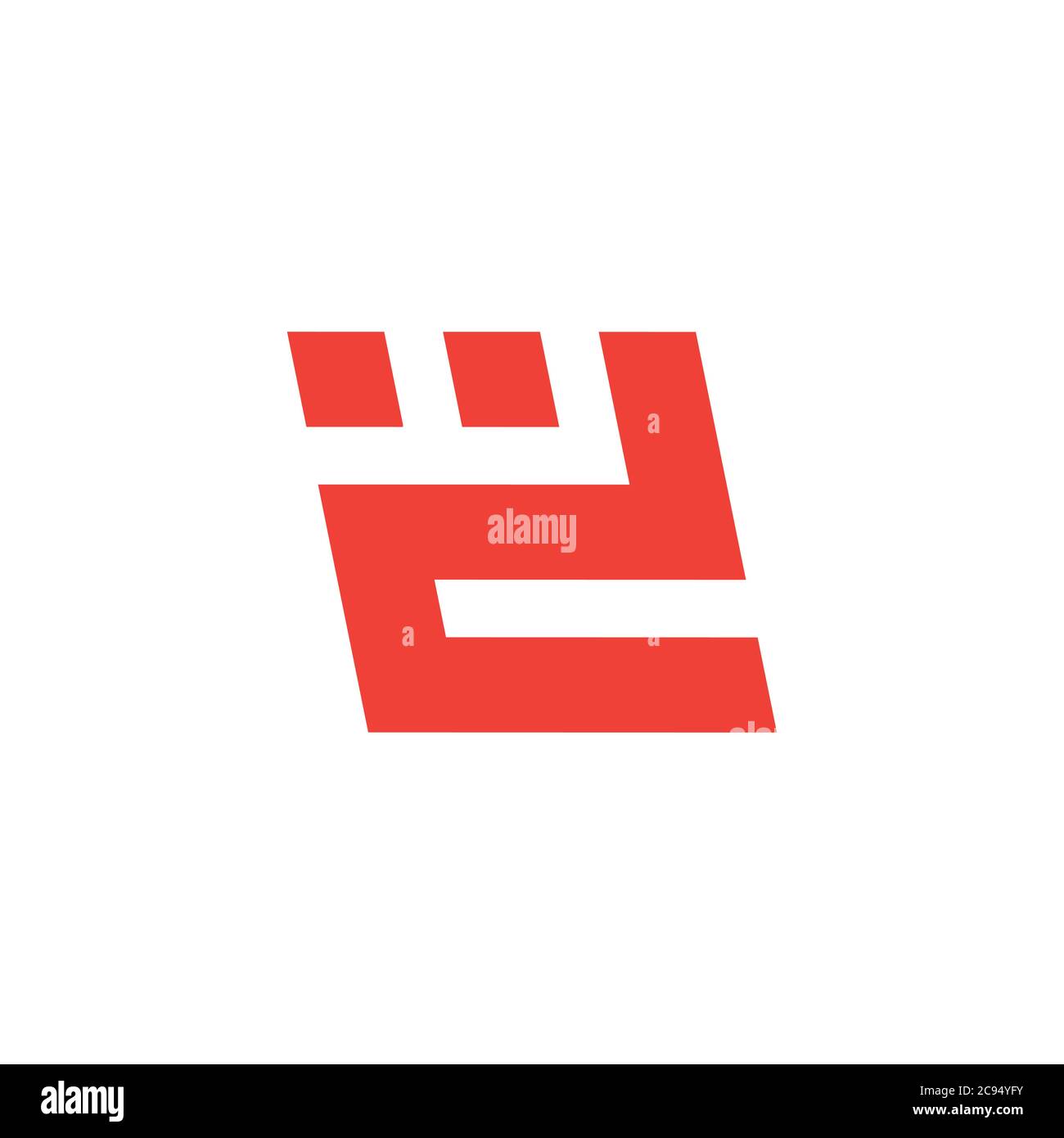 abstract letter 2d symbol geometric simple logo vector Stock Vector ...