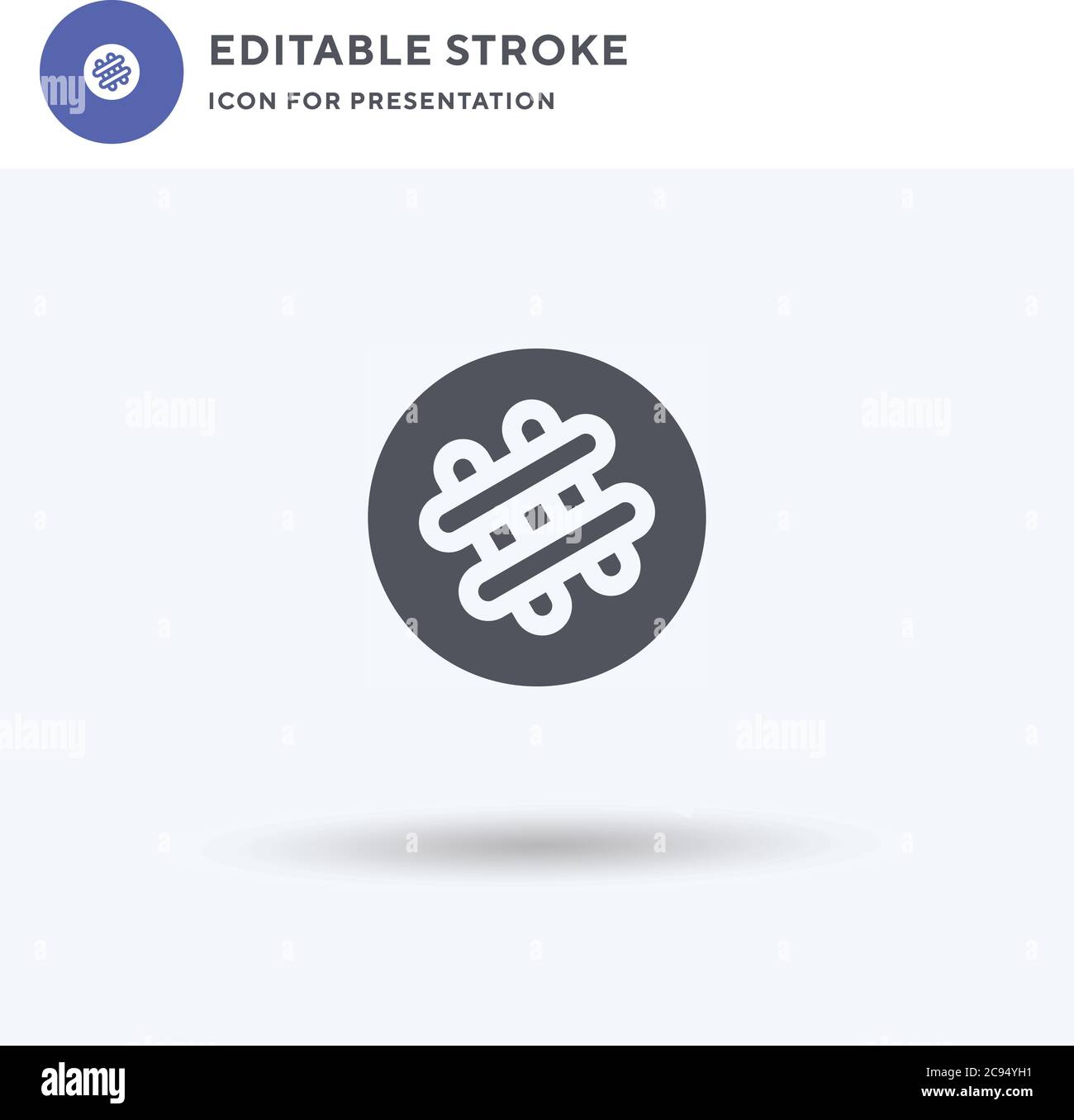 Slack icon vector, filled flat sign, solid pictogram isolated on white ...