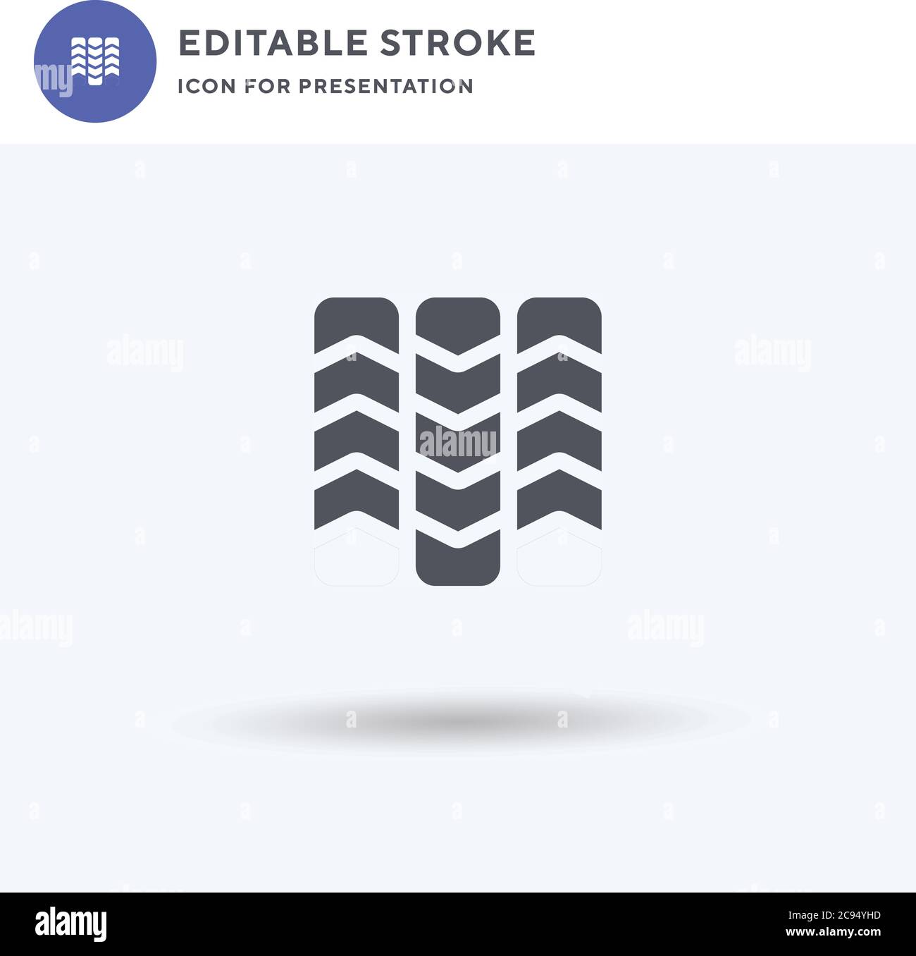 Tire icon vector, filled flat sign, solid pictogram isolated on white ...