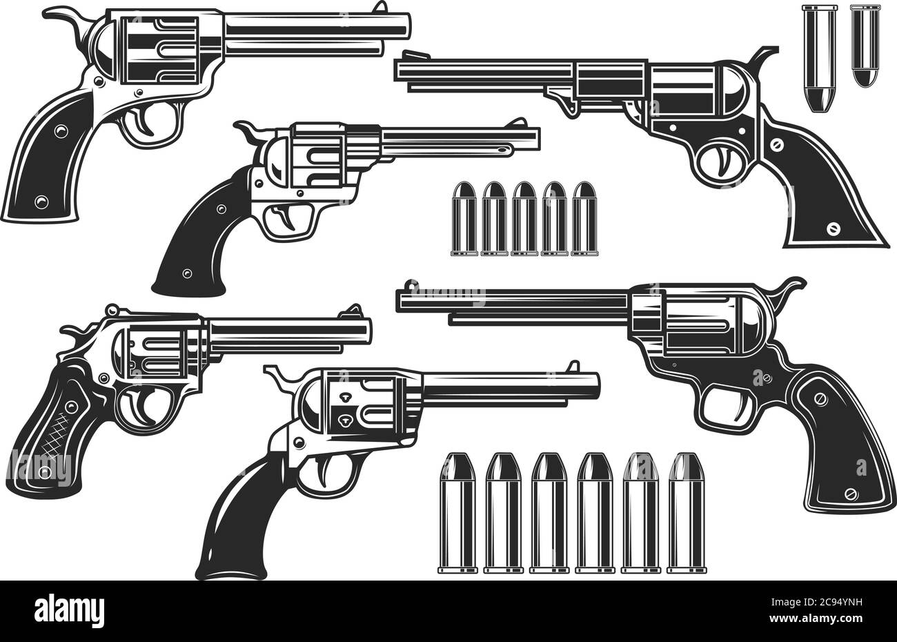 Bullet cartridges Stock Vector Images - Alamy