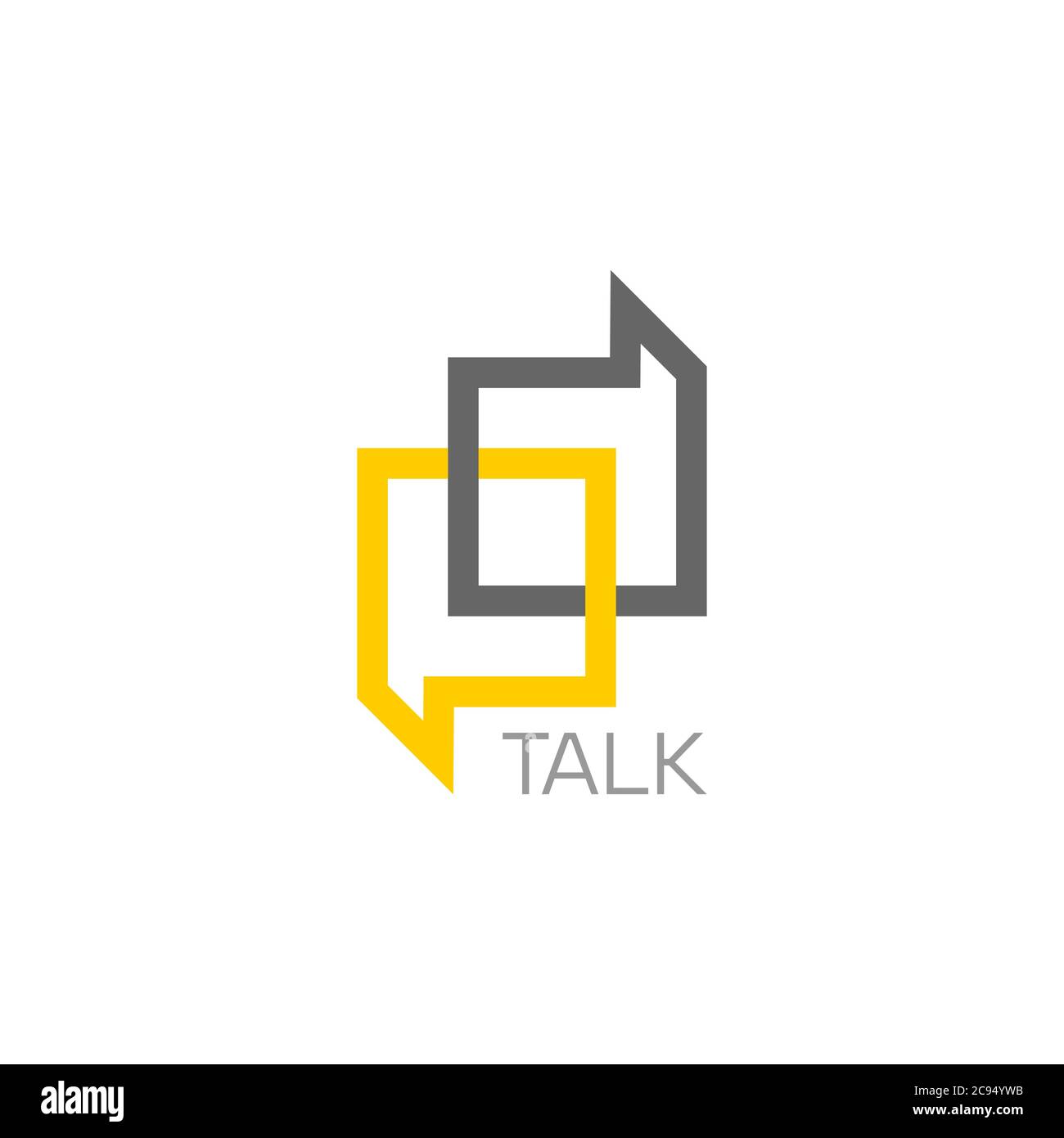 symbol vector of letter pd talk frame design Stock Vector Image & Art ...