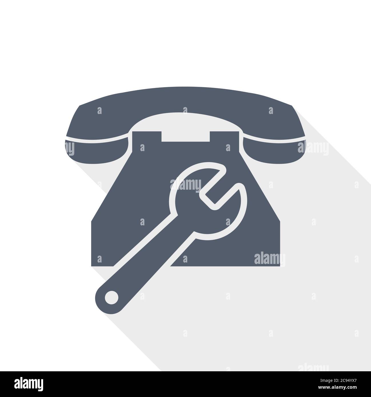 Phone service, repair flat design vector icon Stock Vector Image & Art ...