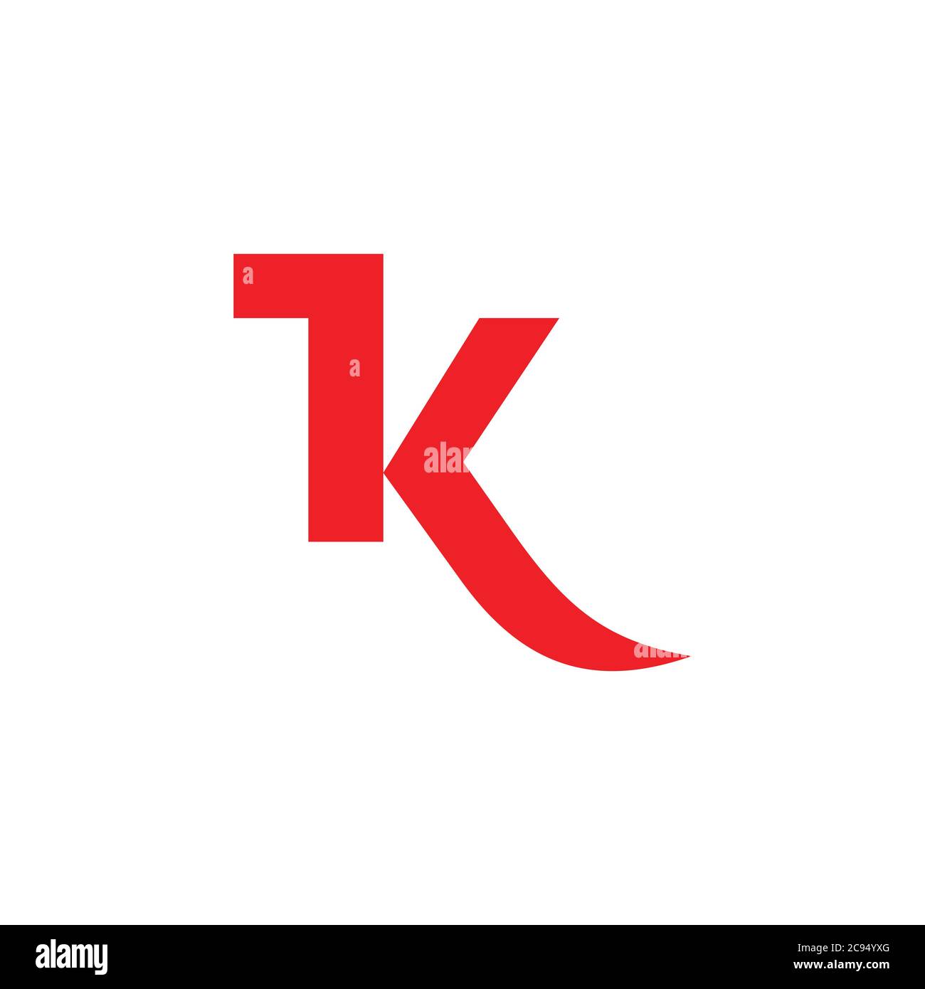 letter 1k simple geometric design vector Stock Vector Image & Art - Alamy