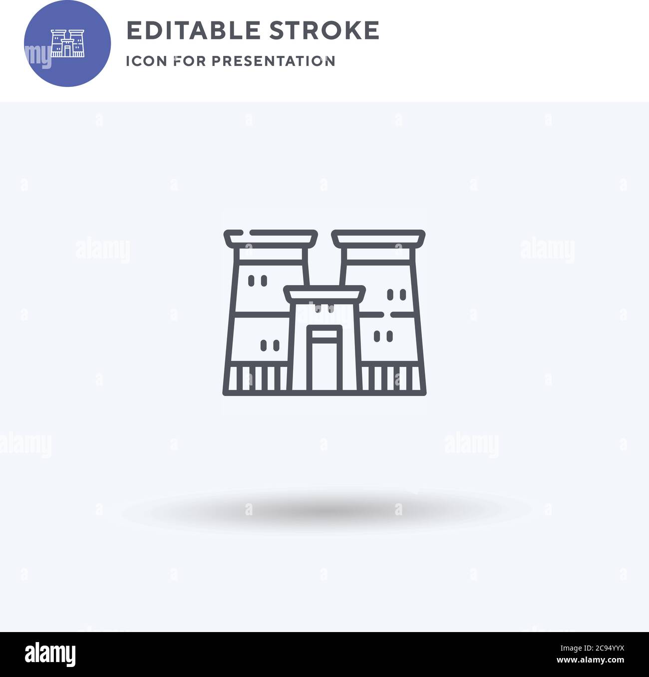 Luxor Temple icon vector, filled flat sign, solid pictogram isolated on ... Luxor Temple icon vector, filled flat sign, solid pictogram isolated on ...