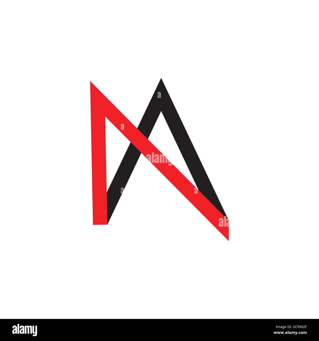 letter m arrow and shadow design logo vector Stock Vector Image & Art ...