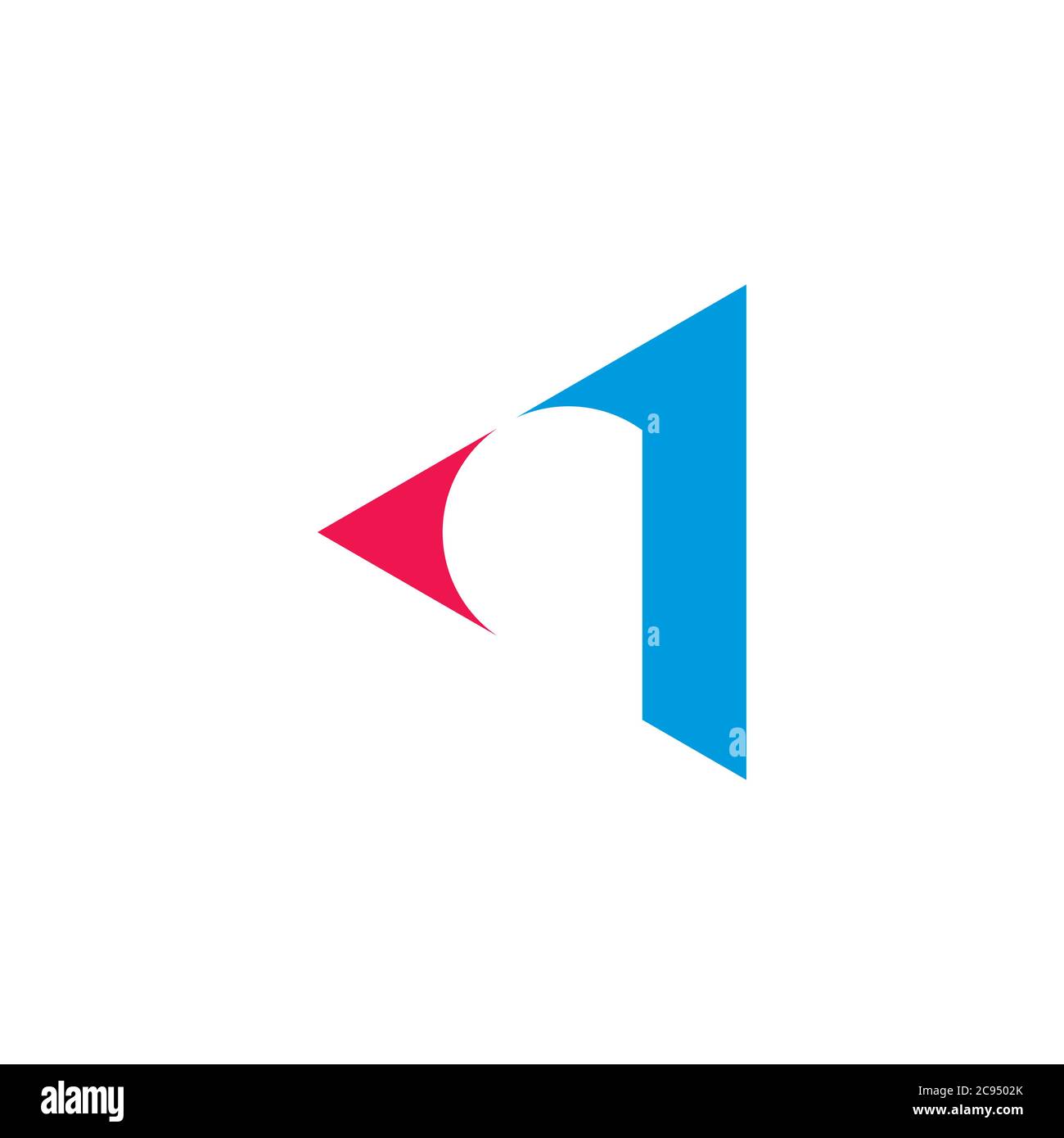 letter q negative space triangle logo vector Stock Vector Image & Art ...