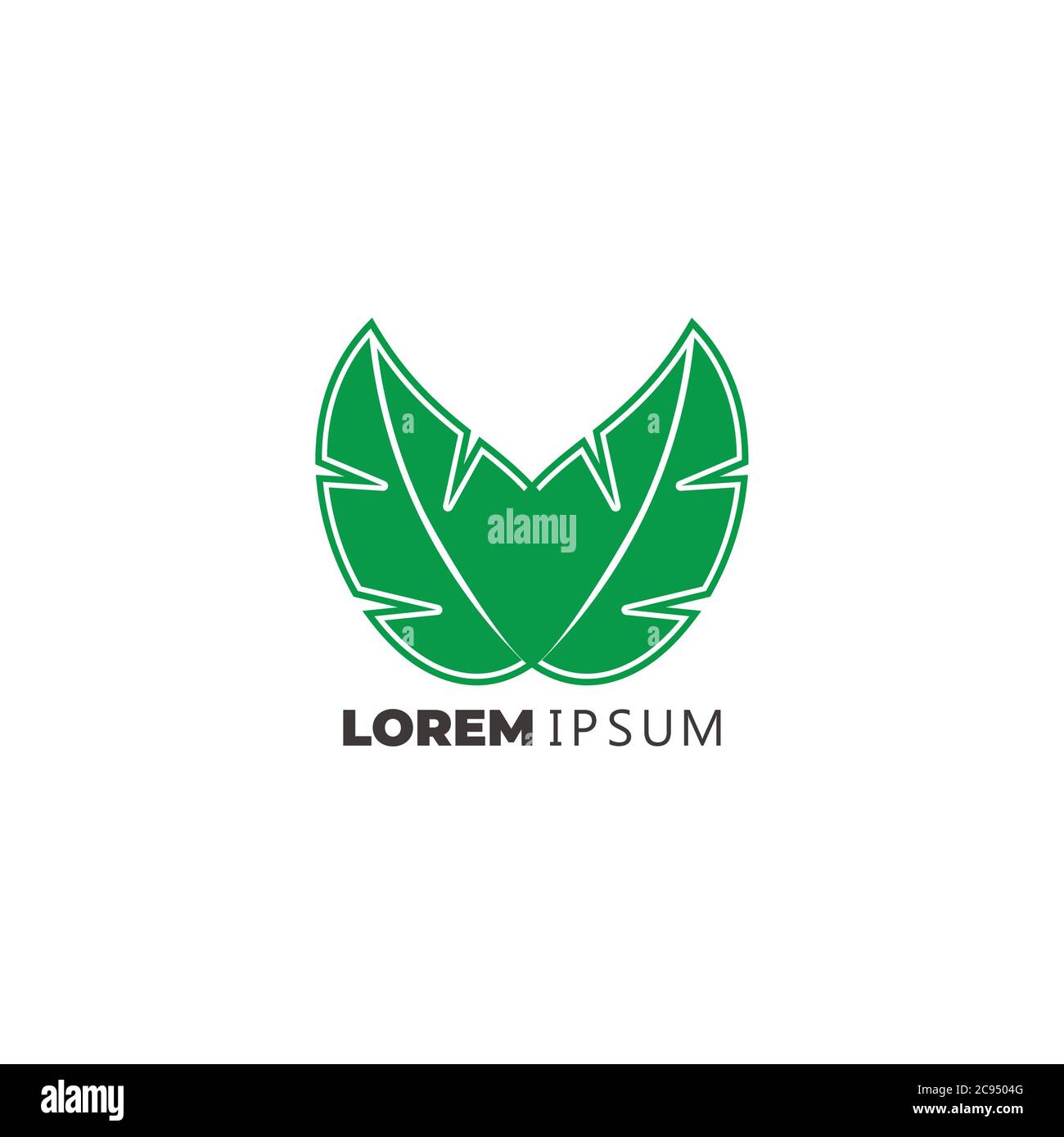 letter v vegan leaf food organic symbol logo vector Stock Vector Image ...