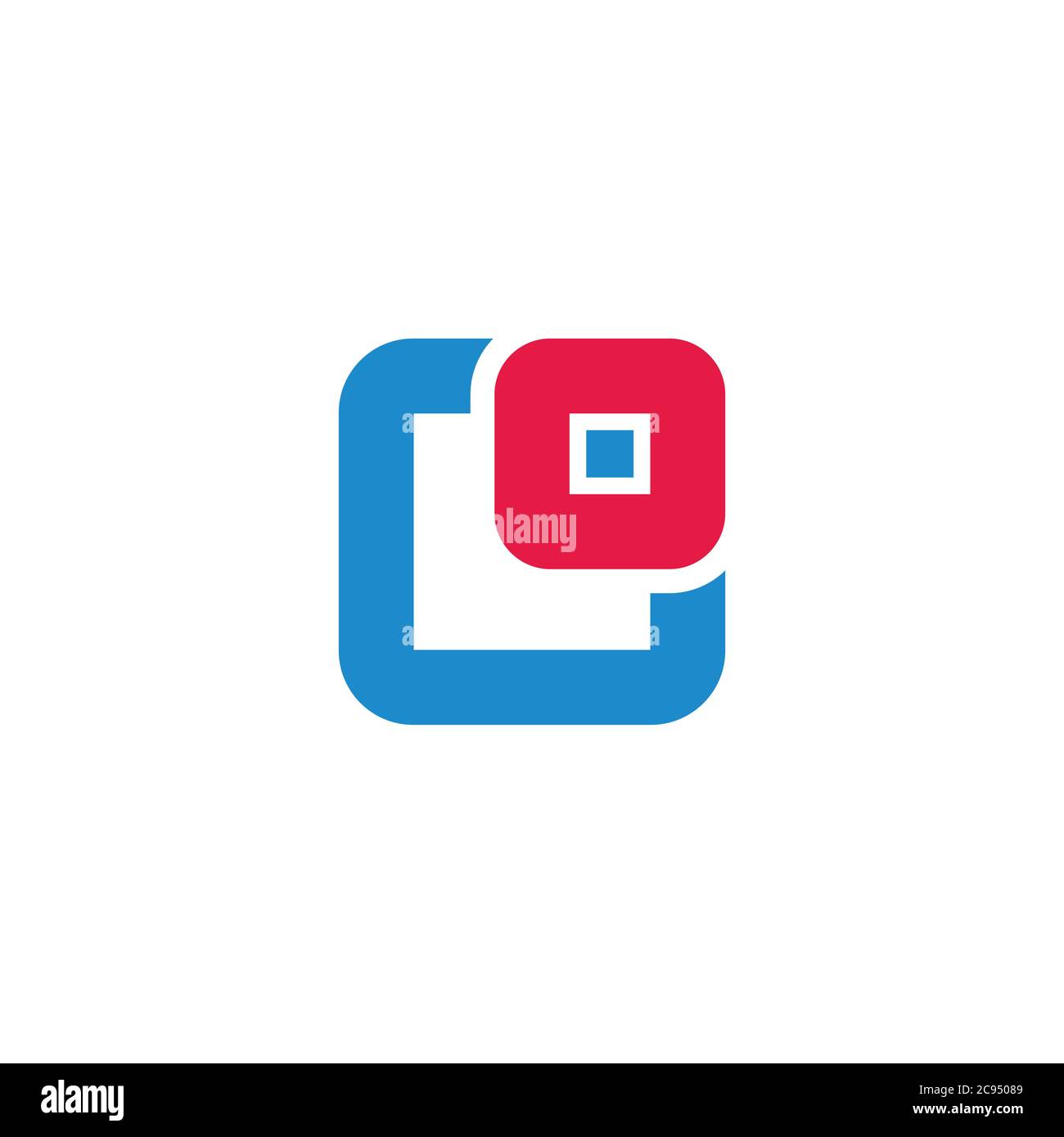 vector of abstract letter lo square design logo vector Stock Vector ...