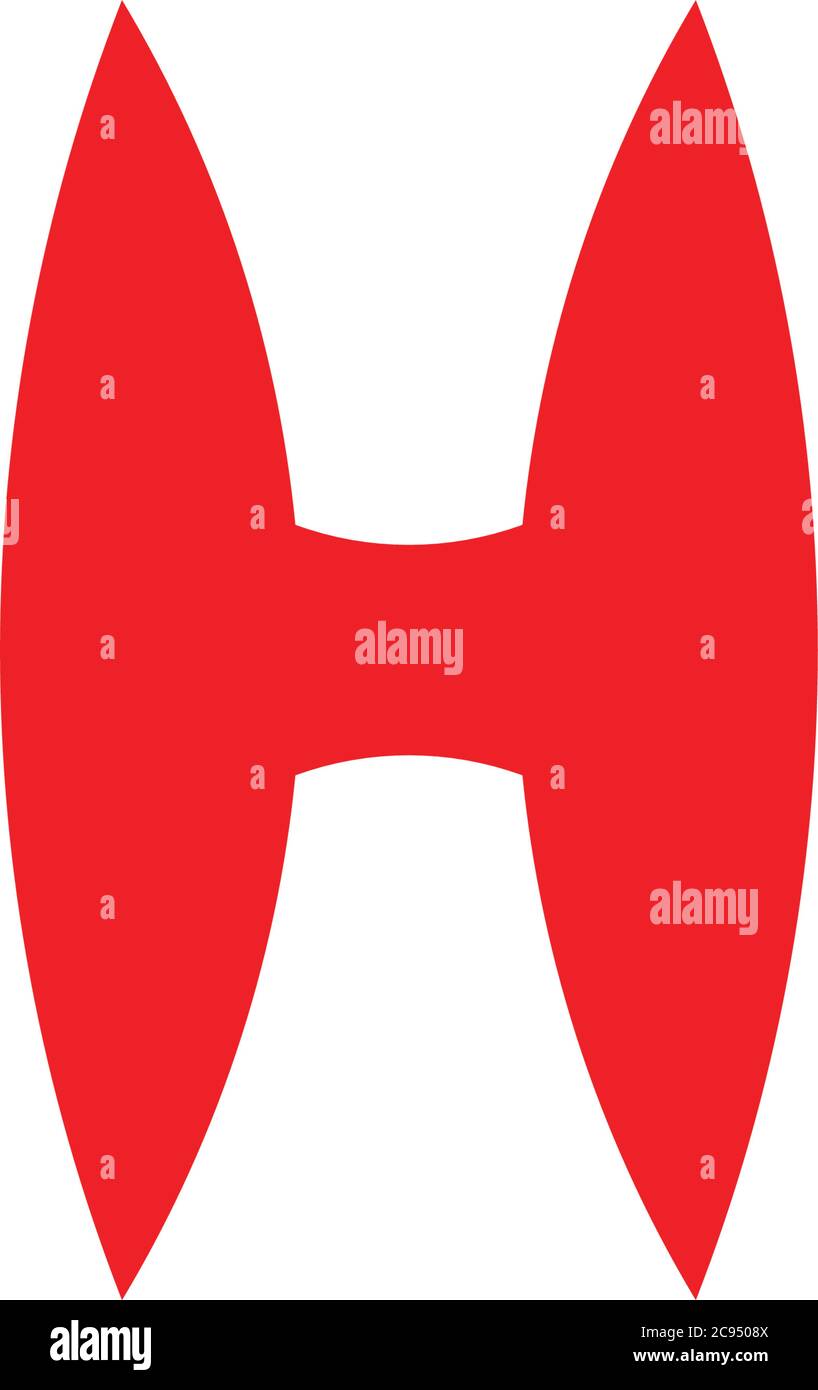 letter h simple geometric logo vector Stock Vector Image & Art - Alamy
