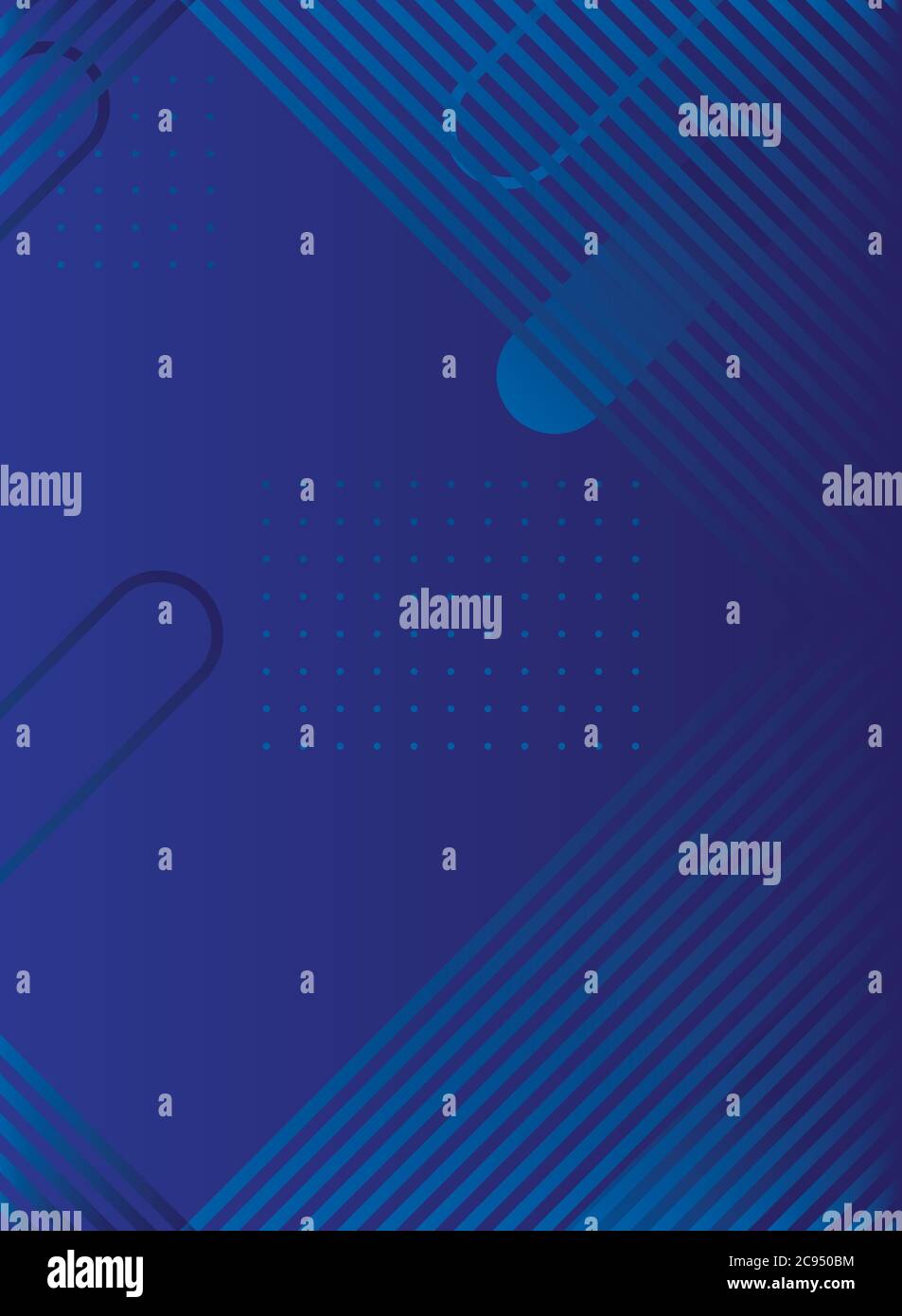 geometric figures and lines blue background vector illustration design ...