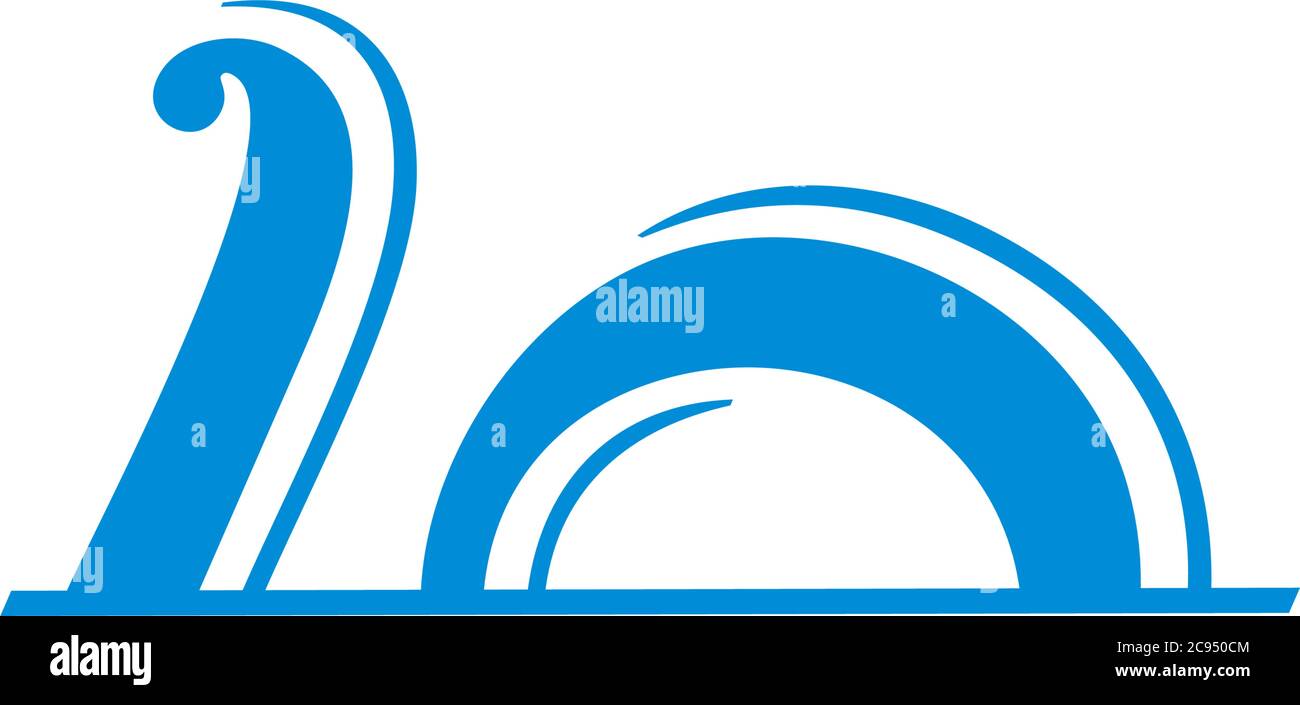 number ten sink symbol curves design vector Stock Vector Image & Art ...