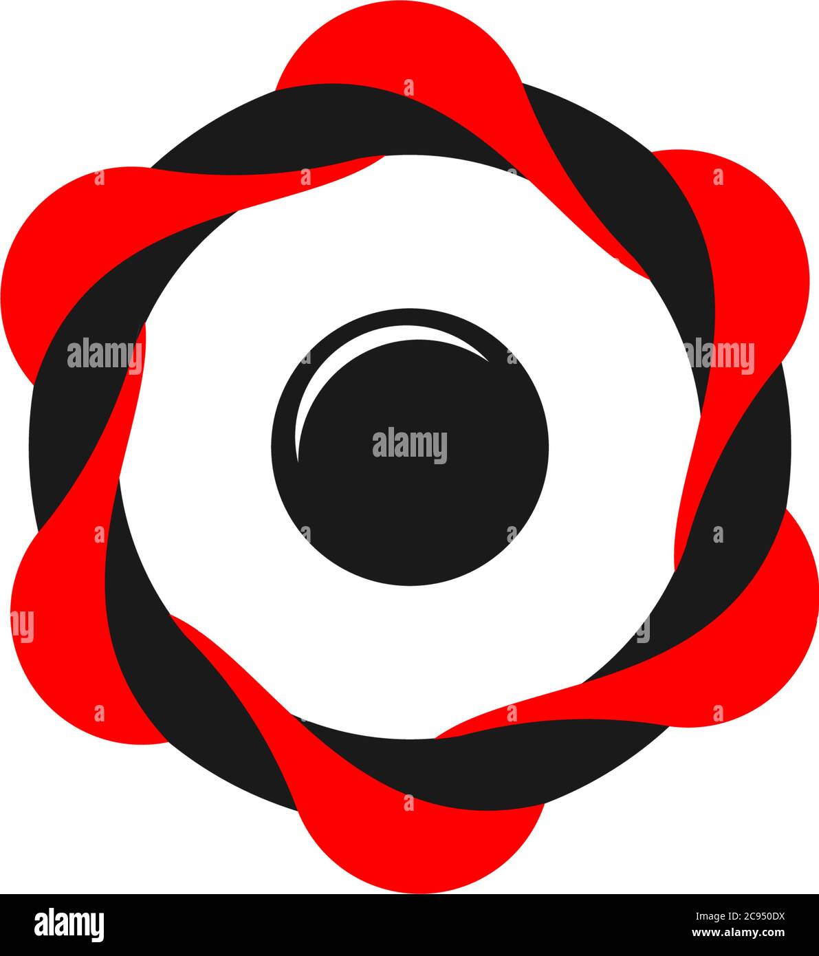 abstract swirl twist curves design motion symbol logo vector Stock ...