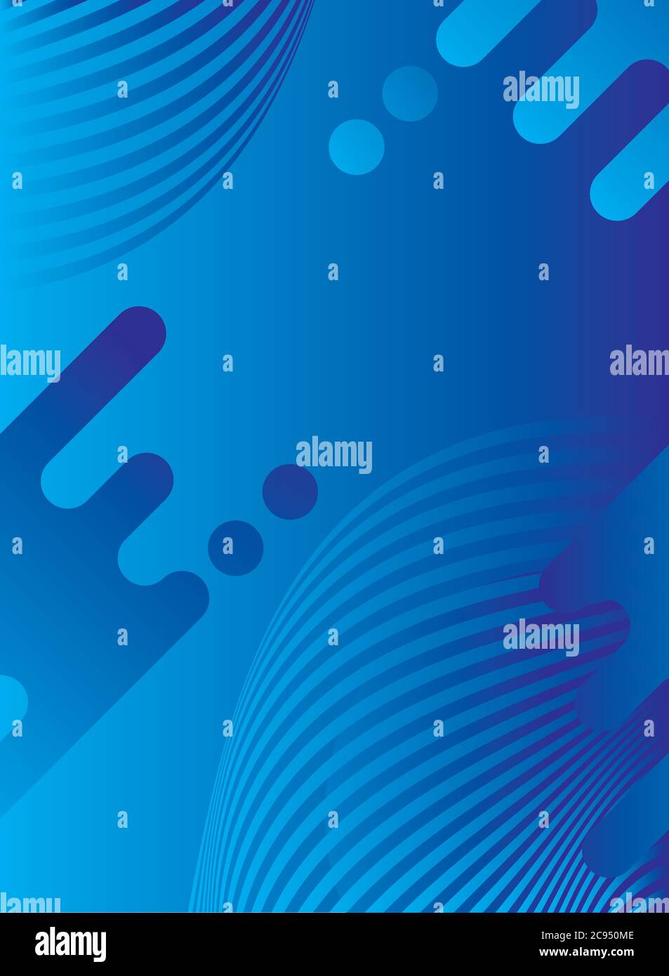 waves and forms blue background vector illustration design Stock Vector ...