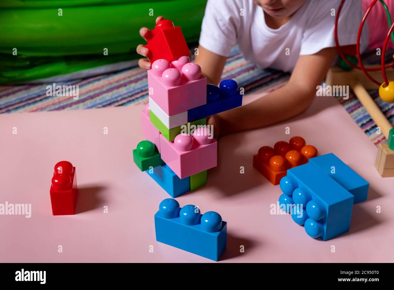 Block Tower Building Children High Resolution Stock Photography and ...