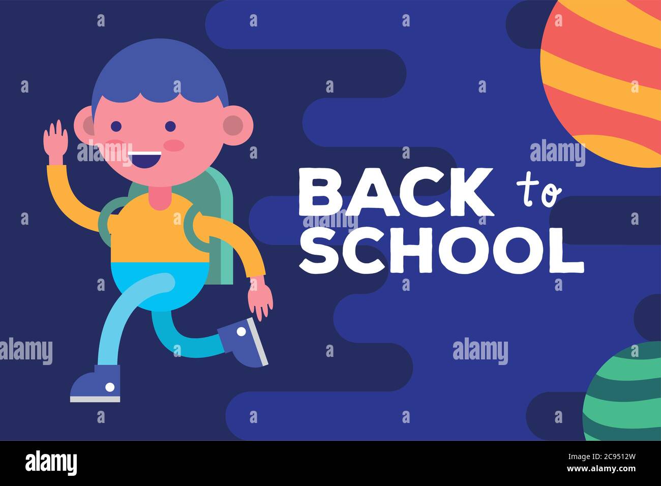 little student boy comic character vector illustration design Stock ...