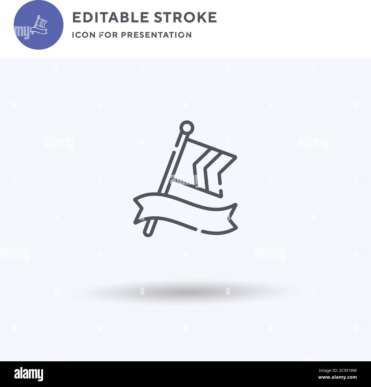 Flag icon vector, filled flat sign, solid pictogram isolated on white ...