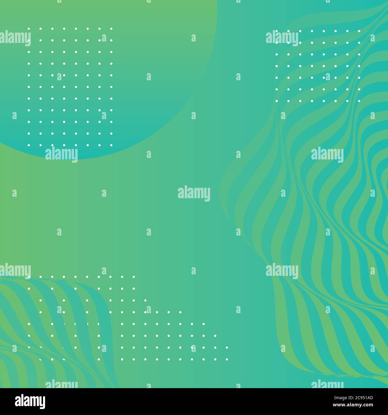 waves and forms green background vector illustration design Stock ...
