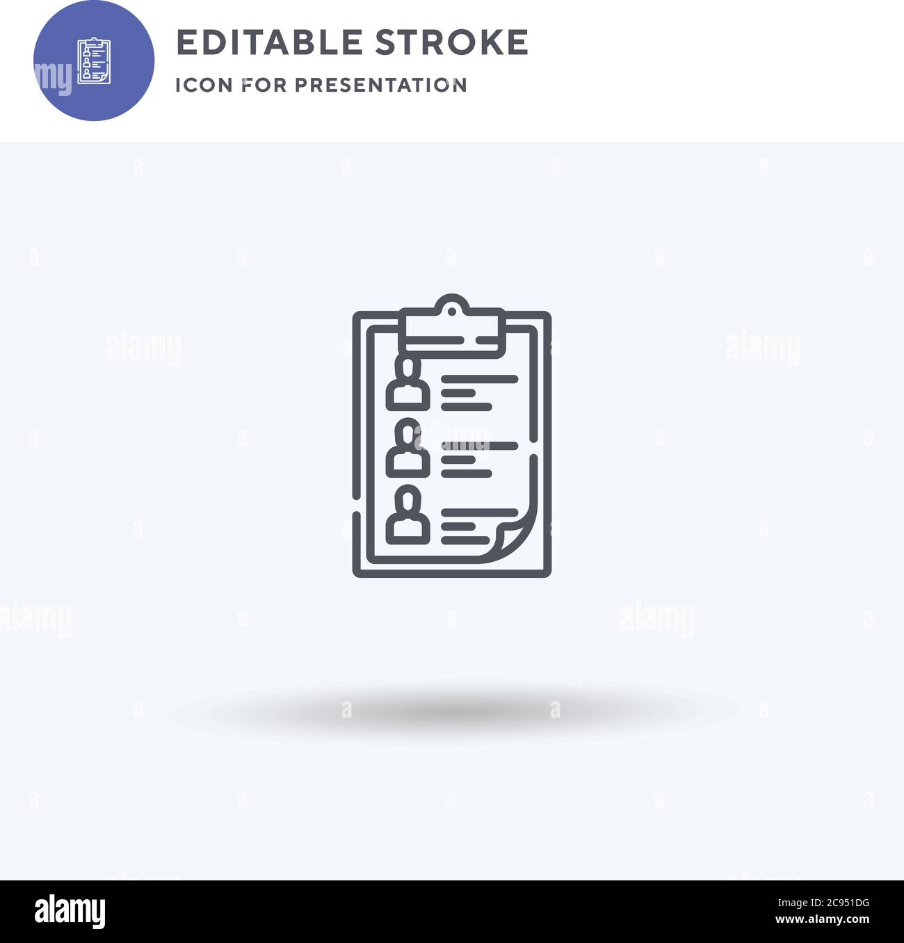 Candidates icon vector, filled flat sign, solid pictogram isolated on ...