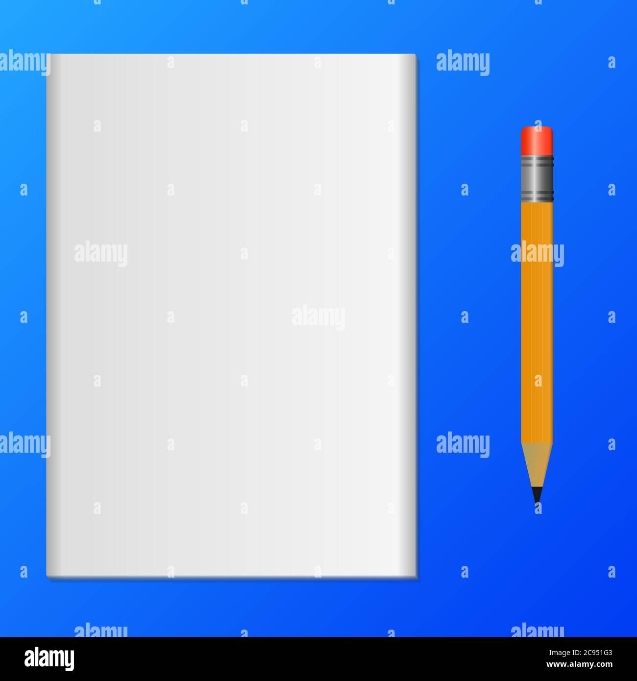 Pencil and paper Stock Vector Image & Art - Alamy