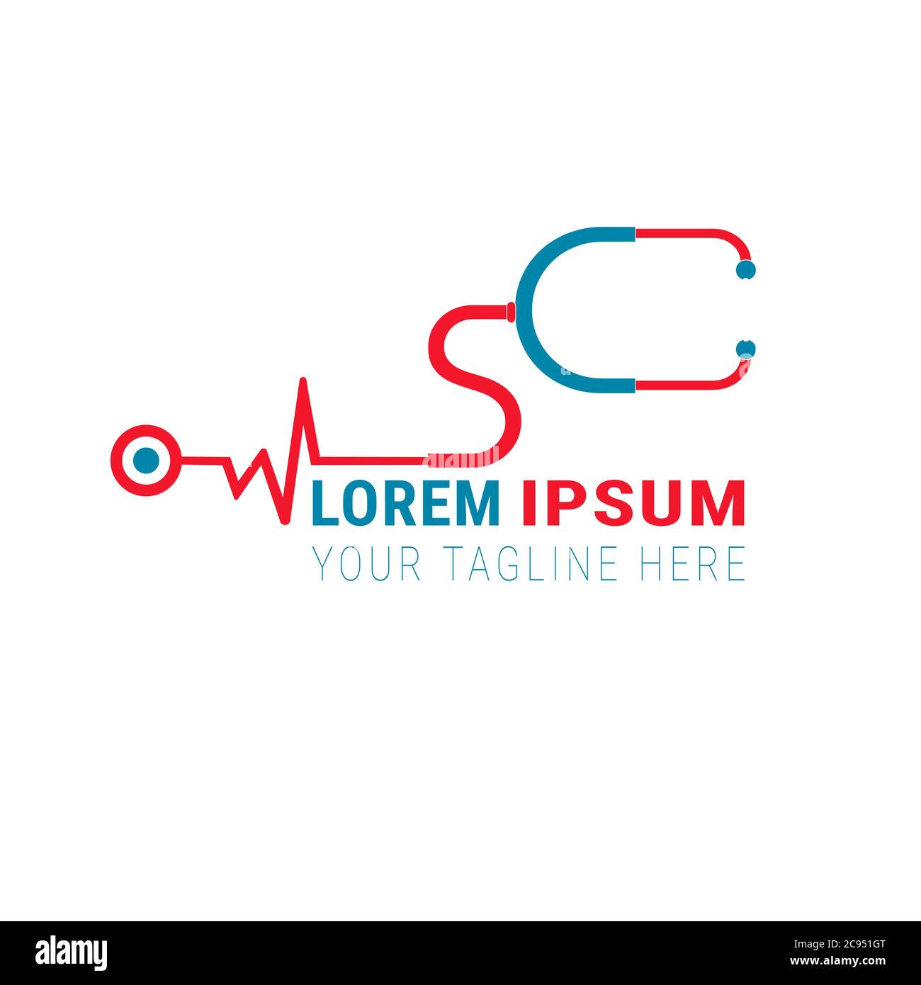 cardiology doctor illustration vector logo design for medical and ...