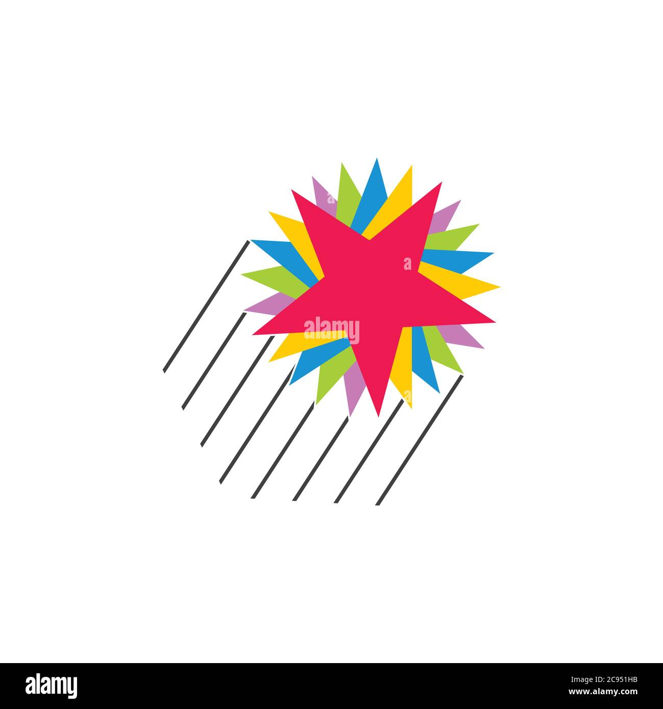 colorful stars motion logo vector Stock Vector Image & Art - Alamy