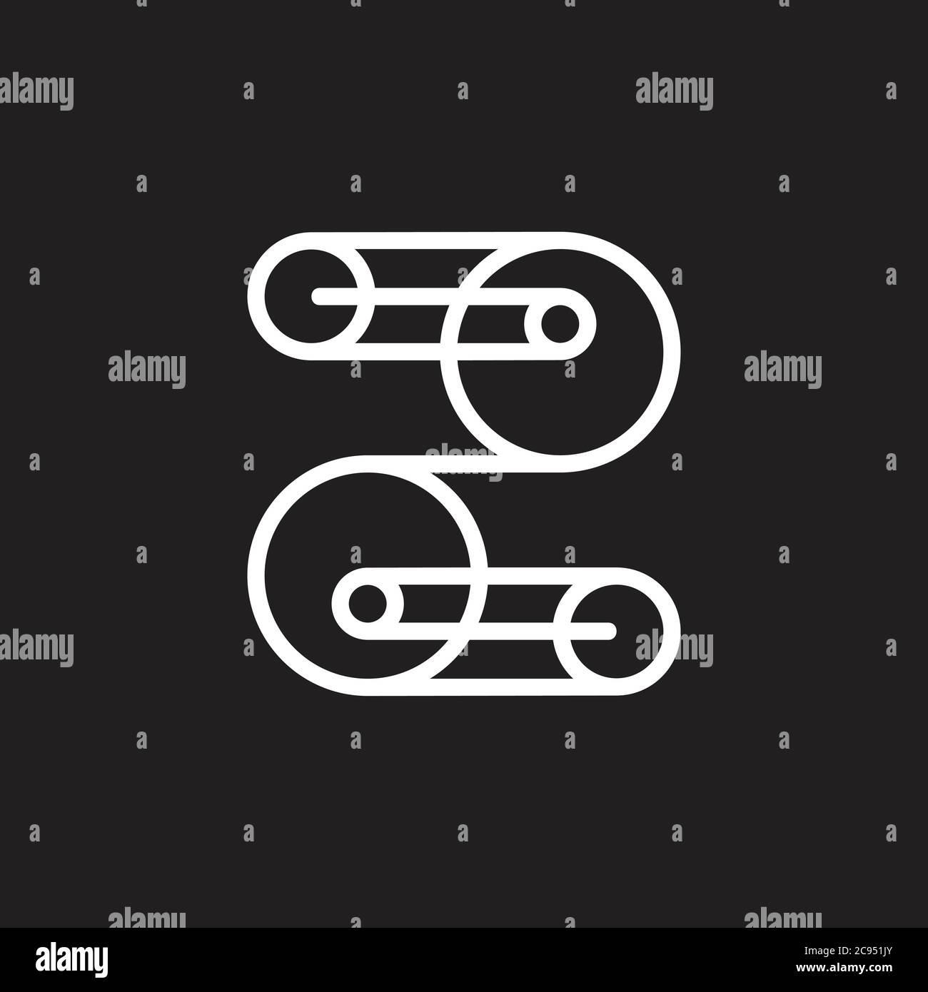 letter z rope machine logo vector Stock Vector Image & Art - Alamy