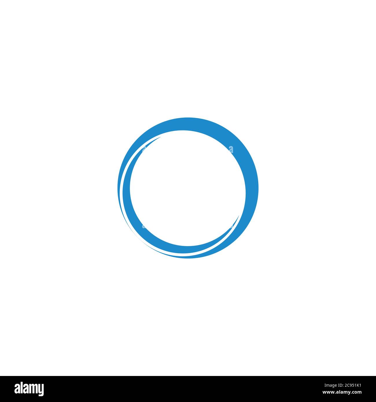 simple geometric 3d flat ring frame symbol decoration vector Stock ...