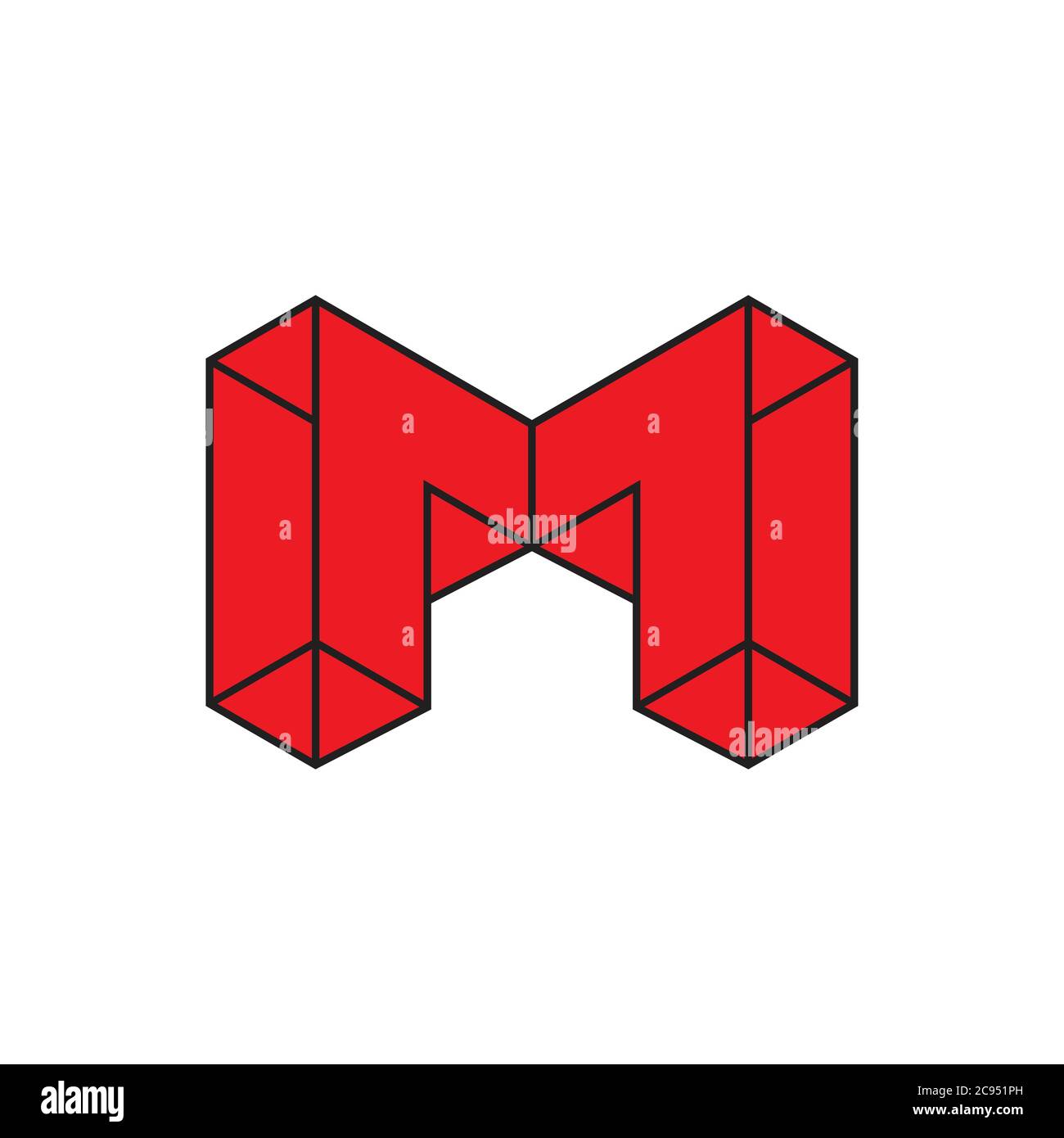 Letter m box Stock Vector Images - Alamy