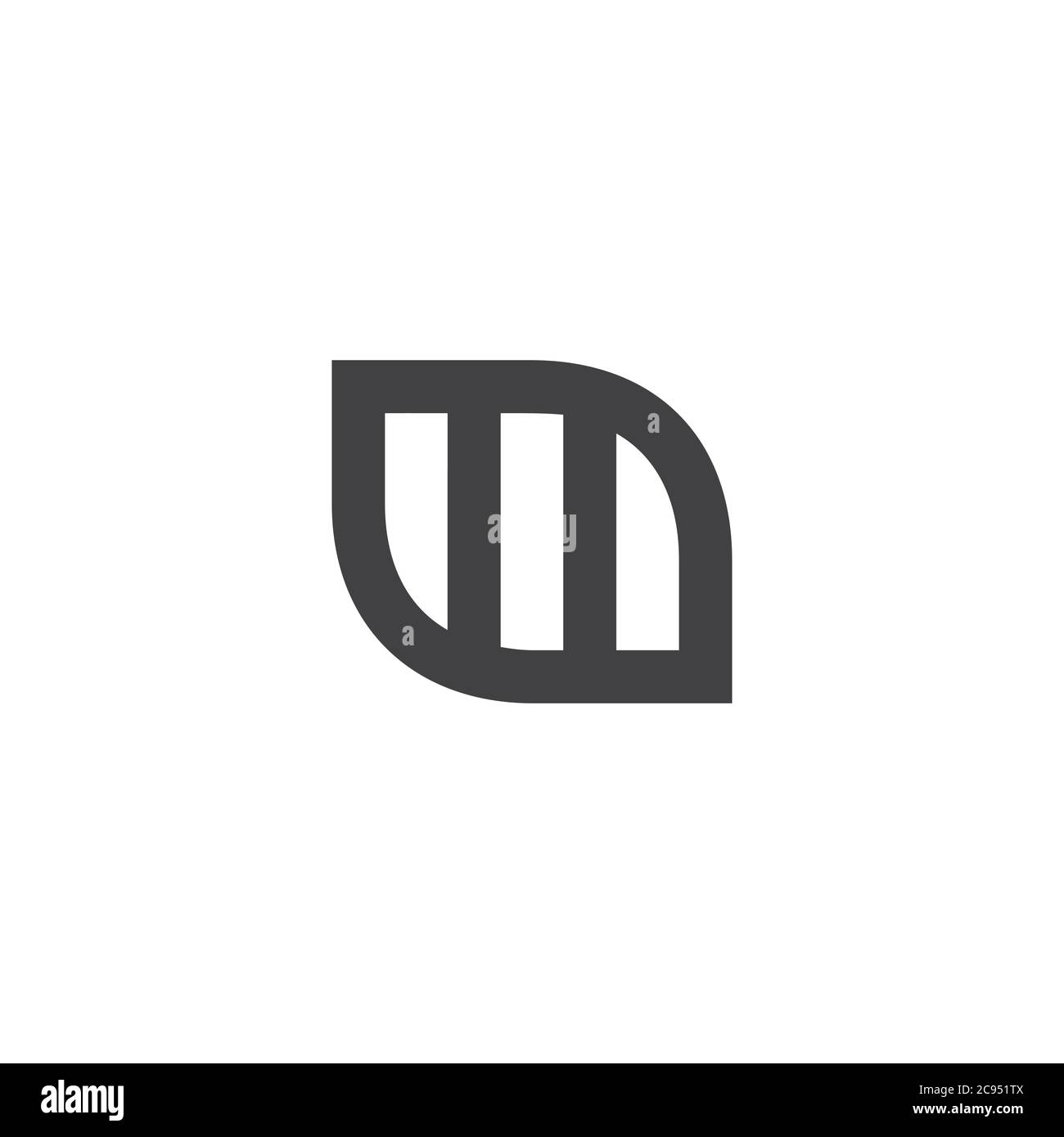 abstract stripes geometric line letter m symbol logo vector Stock ...