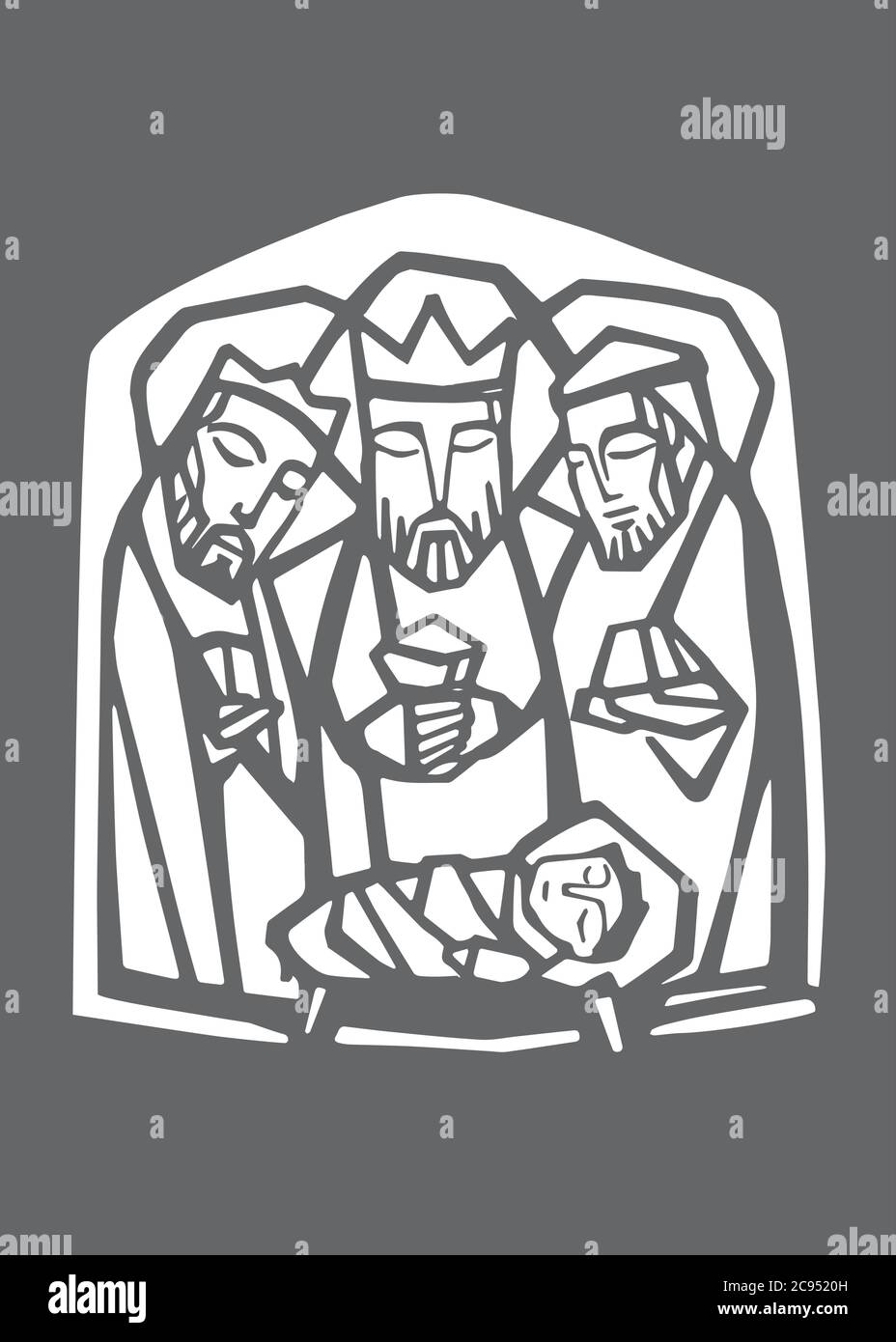 Three wise men Black and White Stock Photos & Images - Alamy