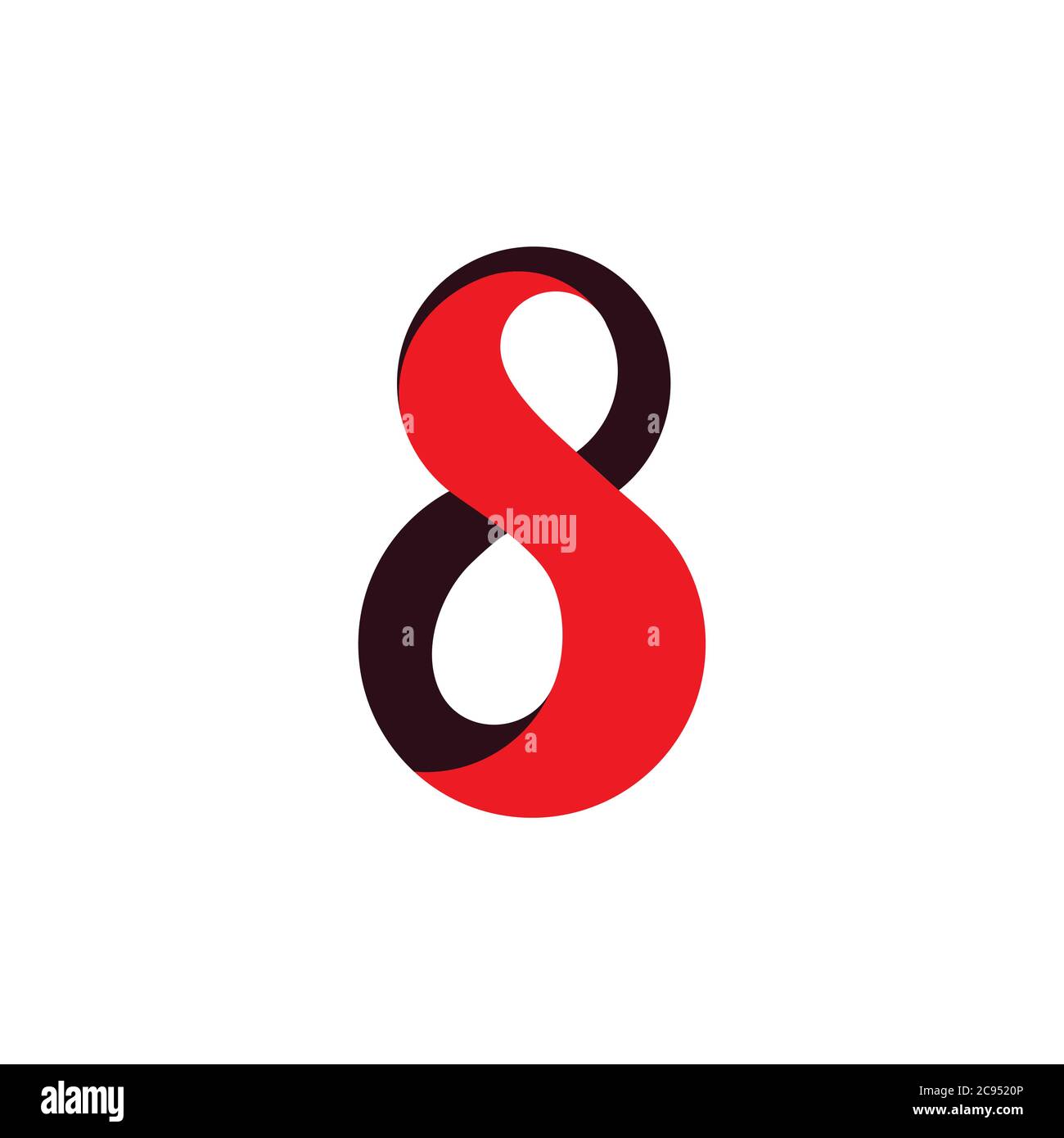 lettter s8 infinity logo vector Stock Vector Image & Art - Alamy