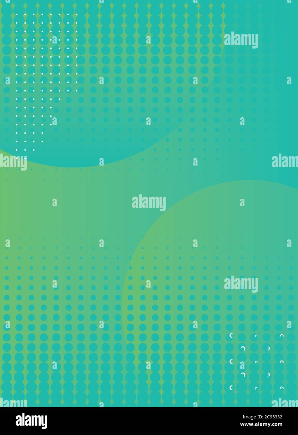 waves and forms green background vector illustration design Stock ...