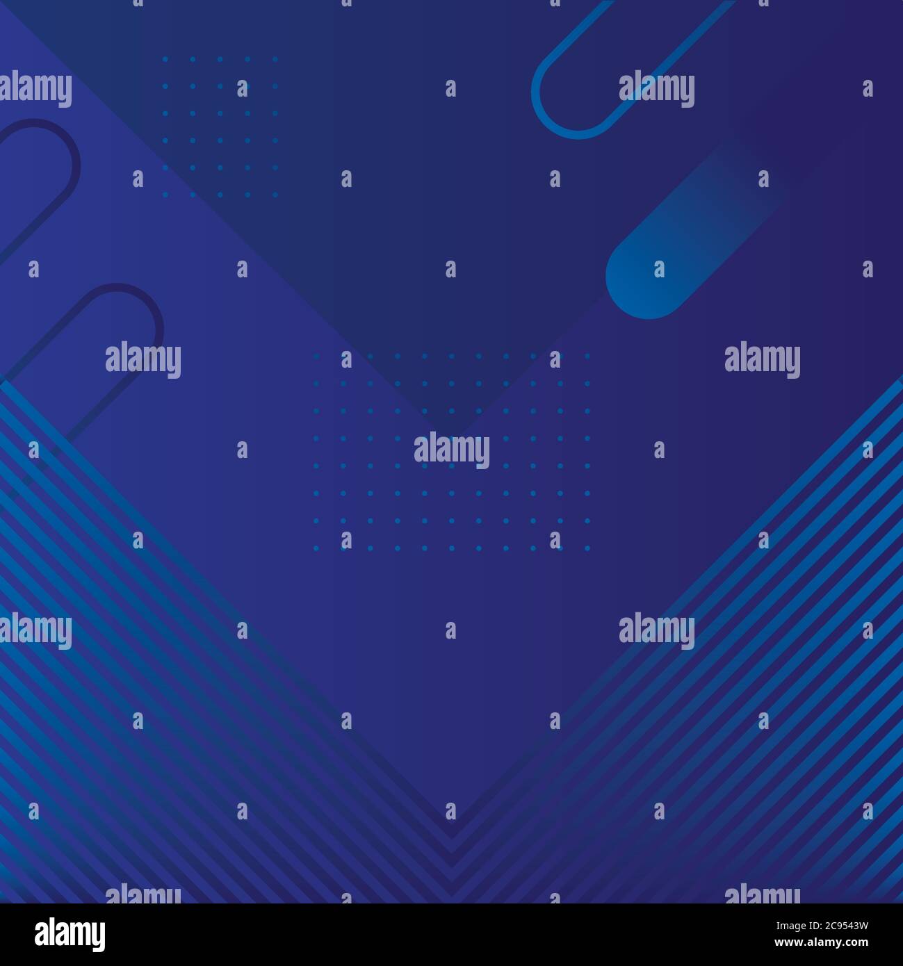 geometric figures and lines blue background vector illustration design ...