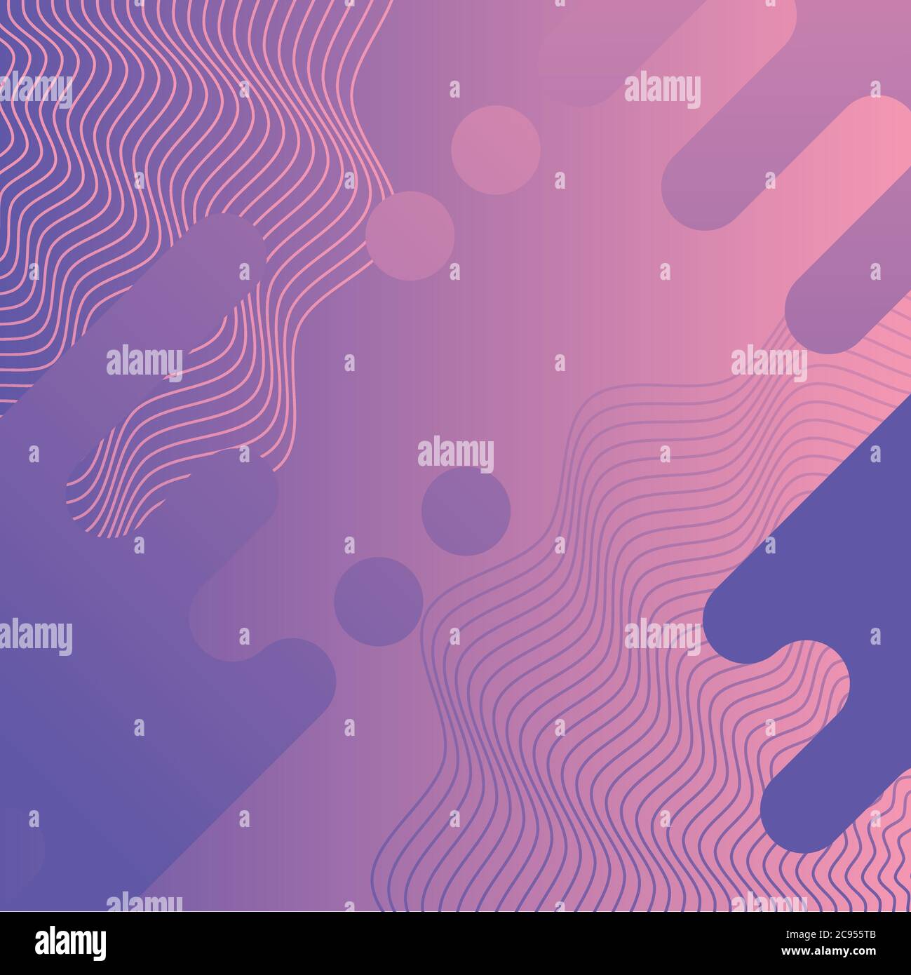 waves and forms purple color background vector illustration design ...