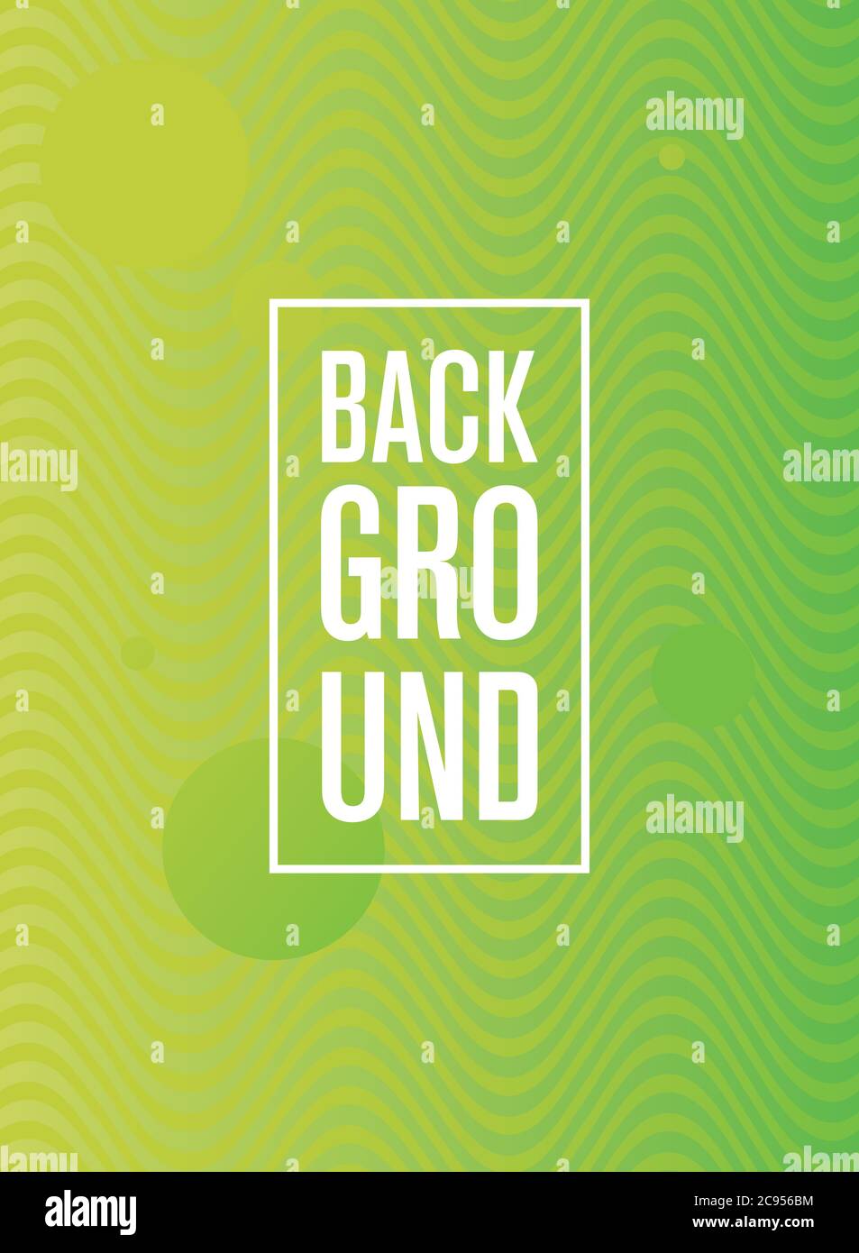 waves and forms green background vector illustration design Stock ...