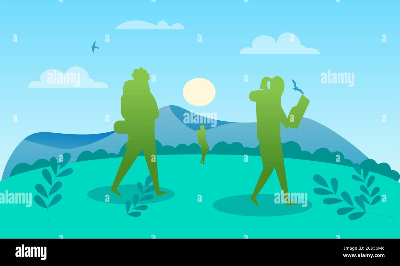 Nature walk children Cut Out Stock Images & Pictures - Alamy