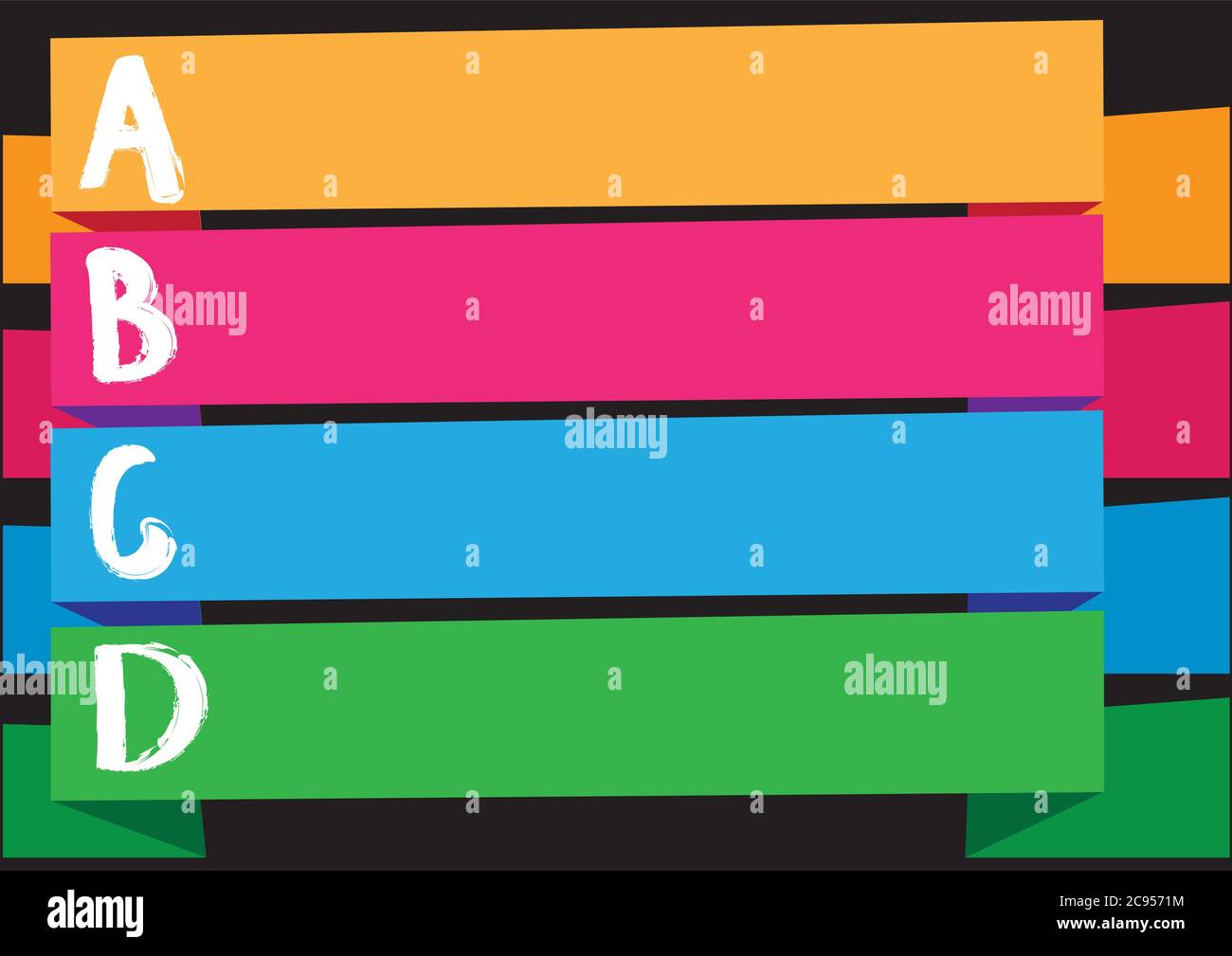 Vector Design template layout with four color. Modern and clean Stock ...