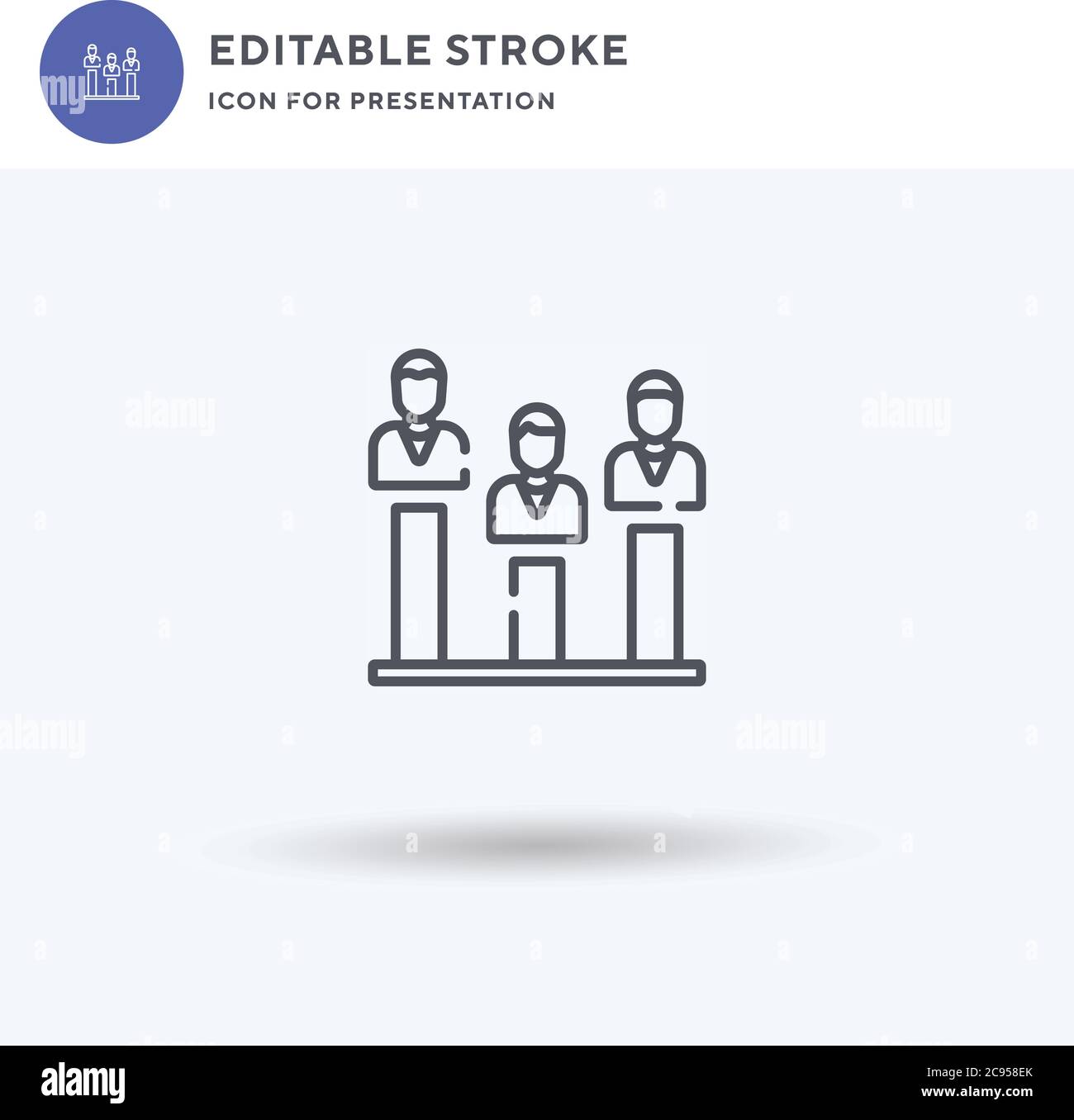 Polling icon vector, filled flat sign, solid pictogram isolated on ...