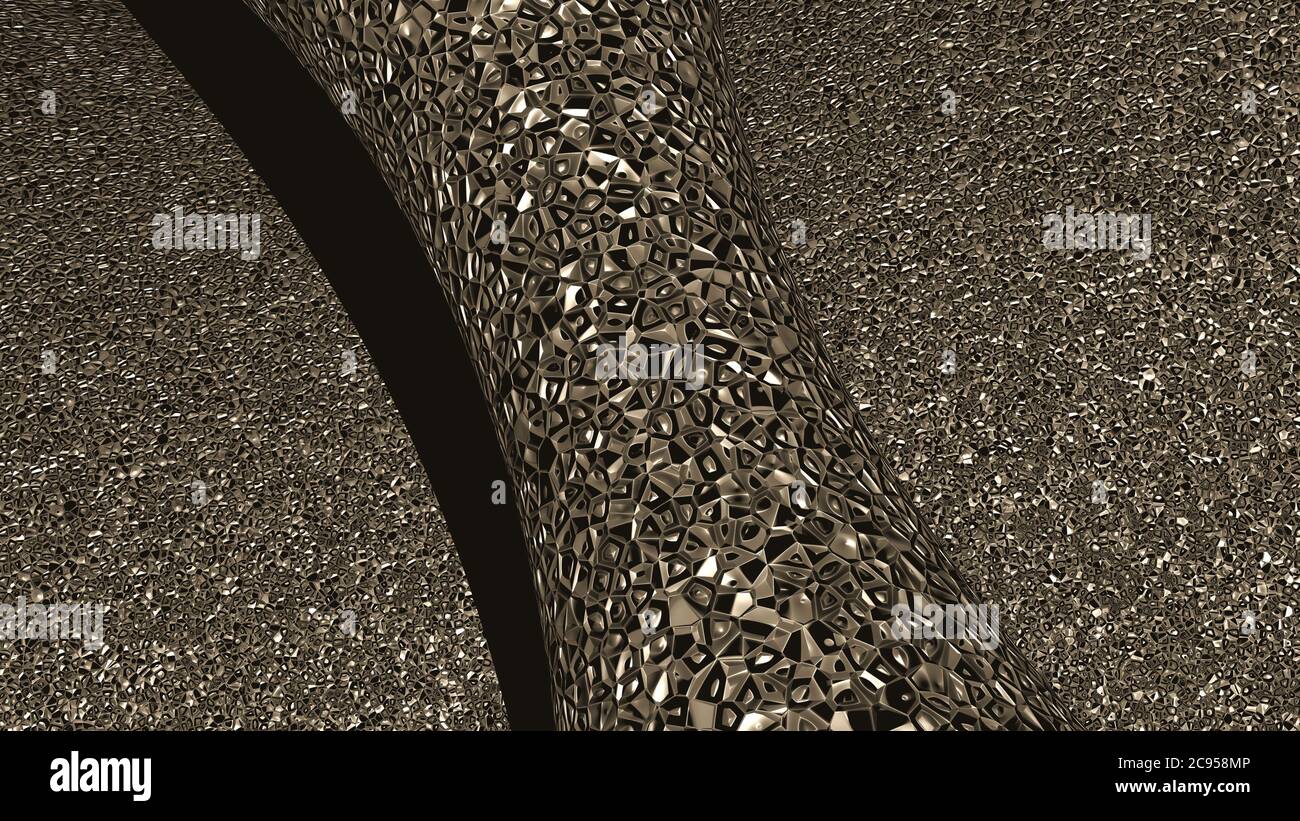 Colorful background of tan made by 3D illustration of rough surface ...