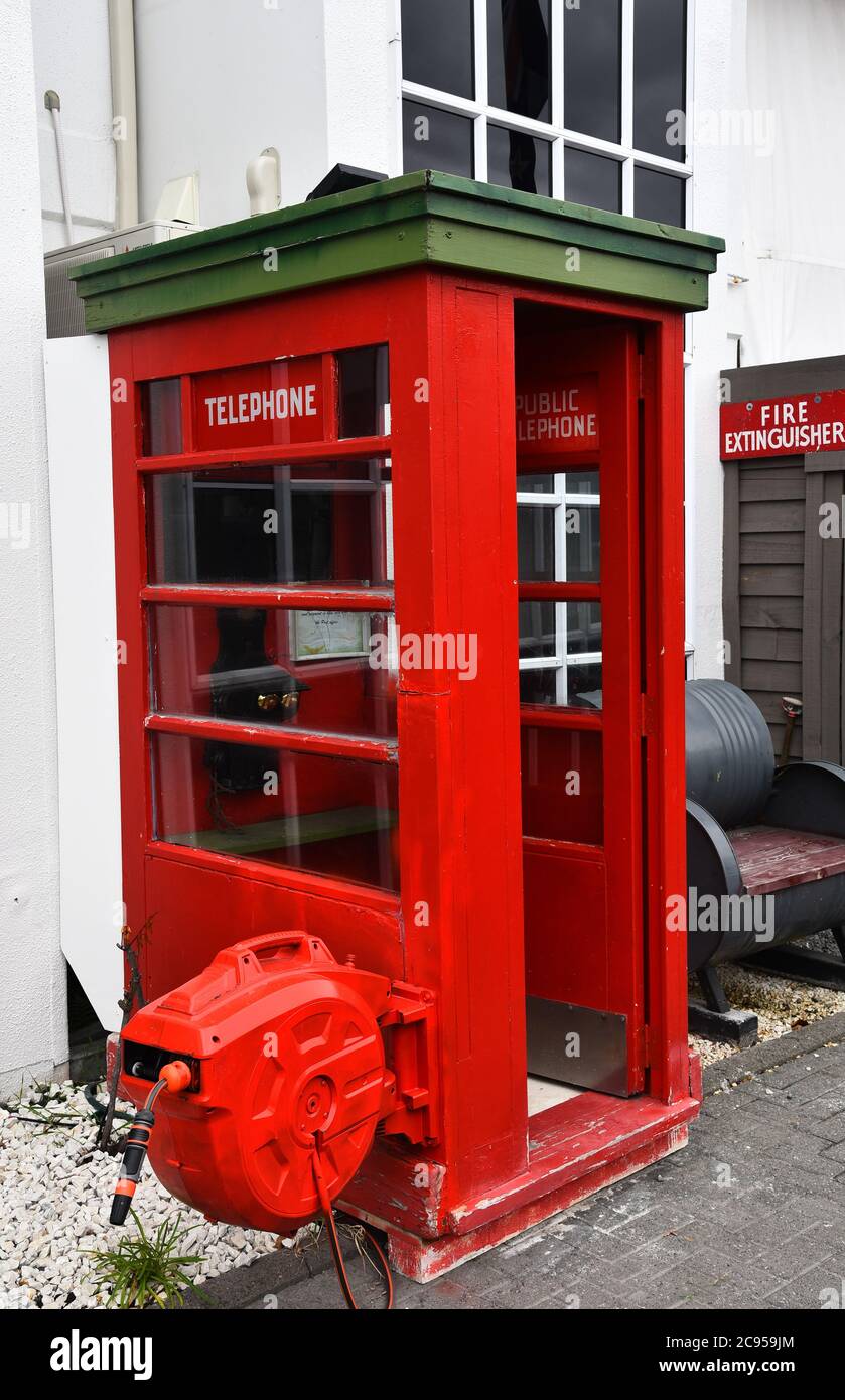 Vintage telephone booth hi-res stock photography and images - Alamy