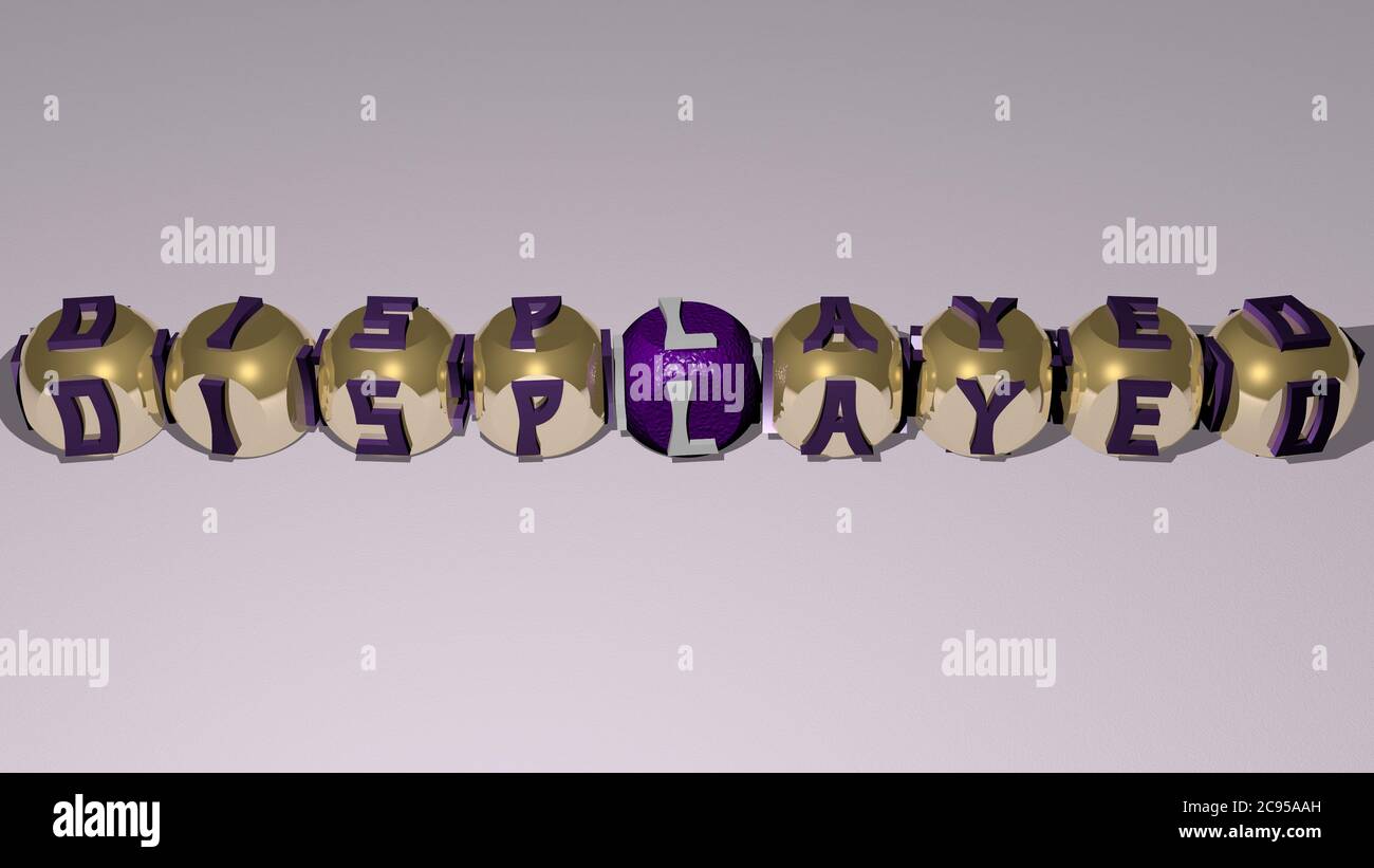 DISPLAYED combined by dice letters and color crossing for the related ...