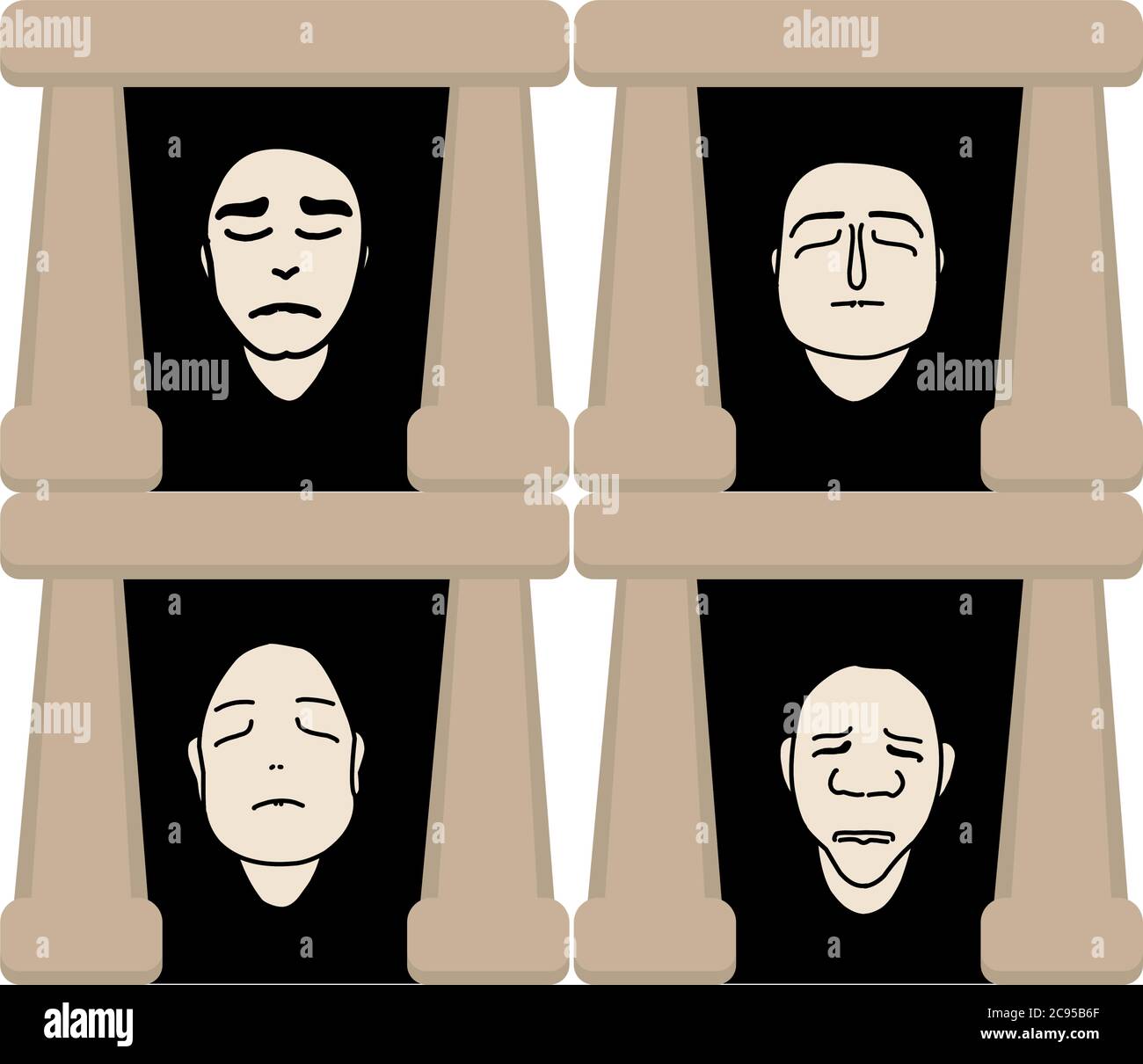 Home of the faceless. God of death. Masks, faces. Museum of Human Faces ...