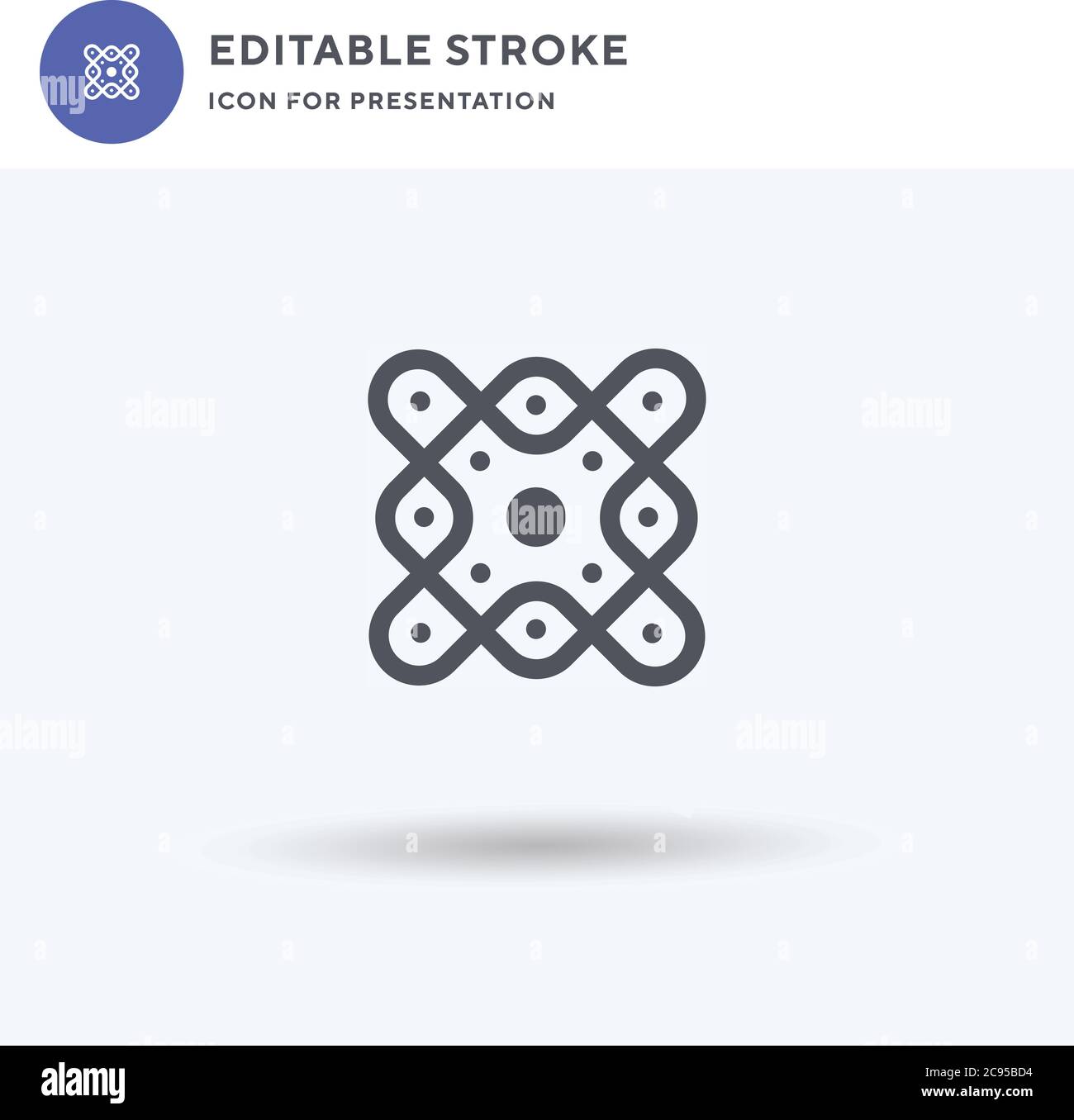 Kolam icon vector, filled flat sign, solid pictogram isolated on white ...