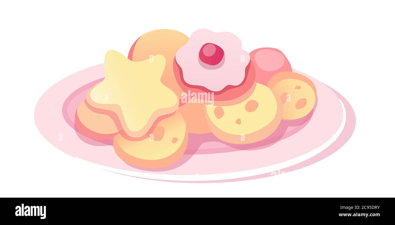 Homemade cookies flat vector illustration Stock Vector Image & Art - Alamy