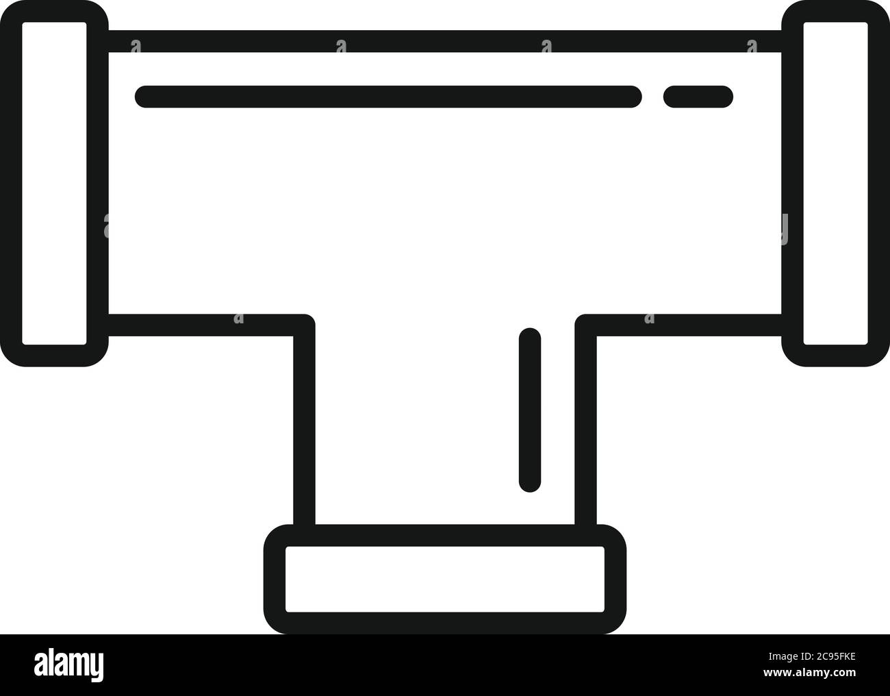 Sewage pipe icon. Outline sewage pipe vector icon for web design ...