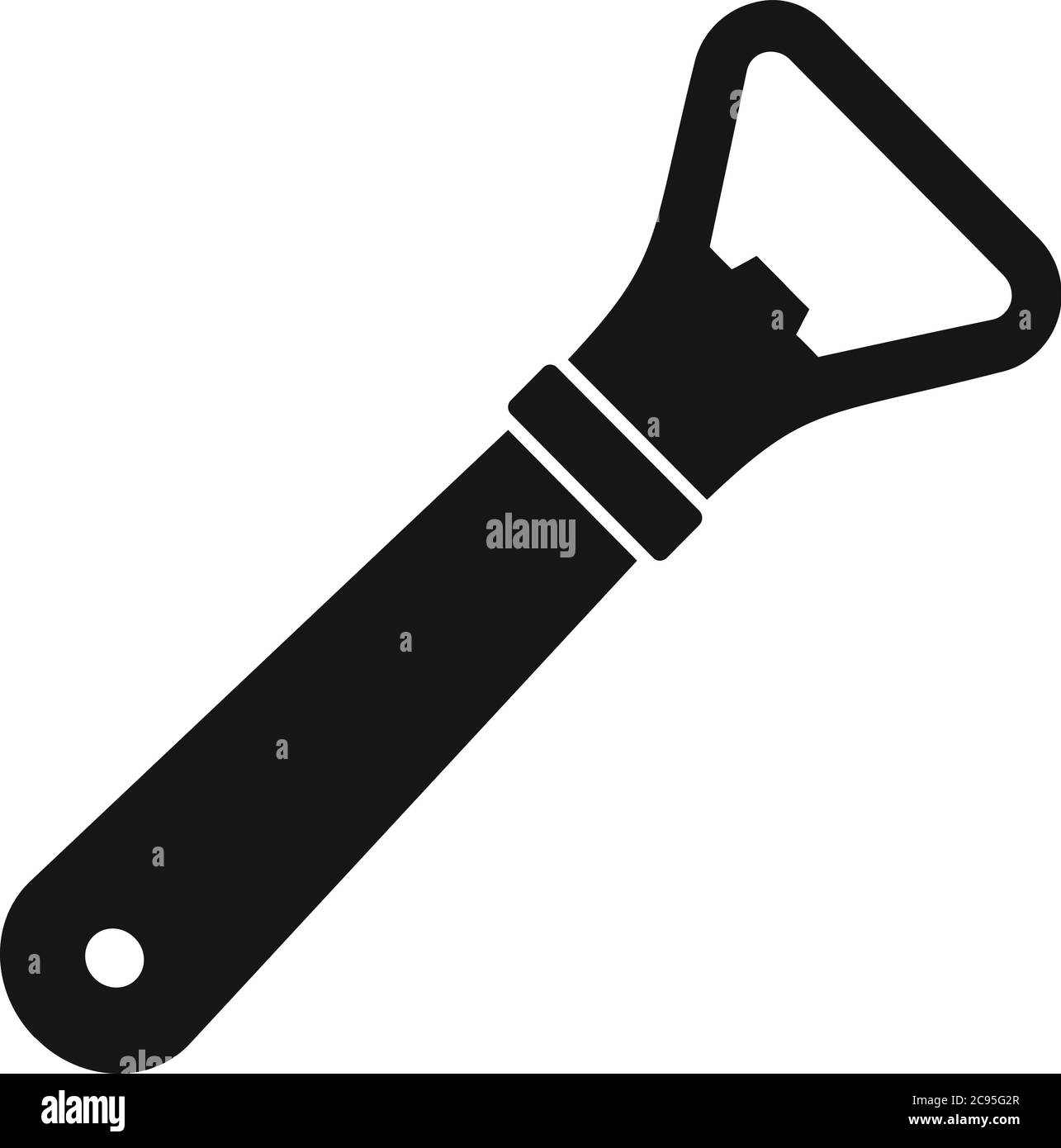 Plastic bottle-opener icon. Simple illustration of plastic bottle ...