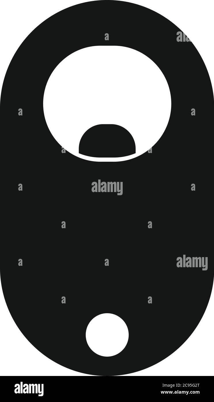 Portable bottle-opener icon. Simple illustration of portable bottle ...