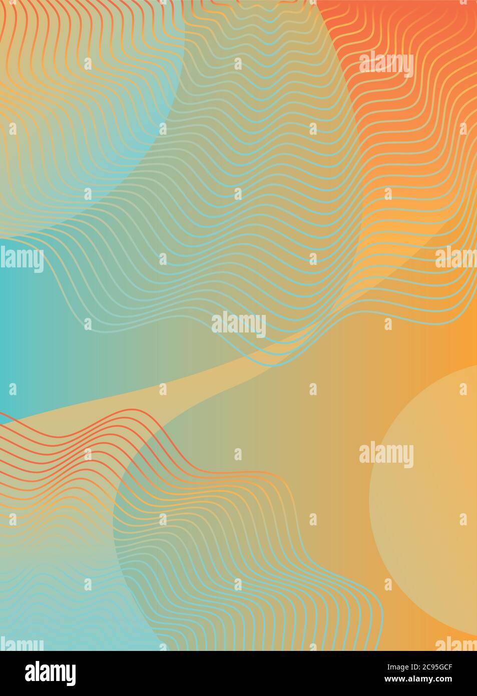 waves and forms mix colors background vector illustration design Stock ...