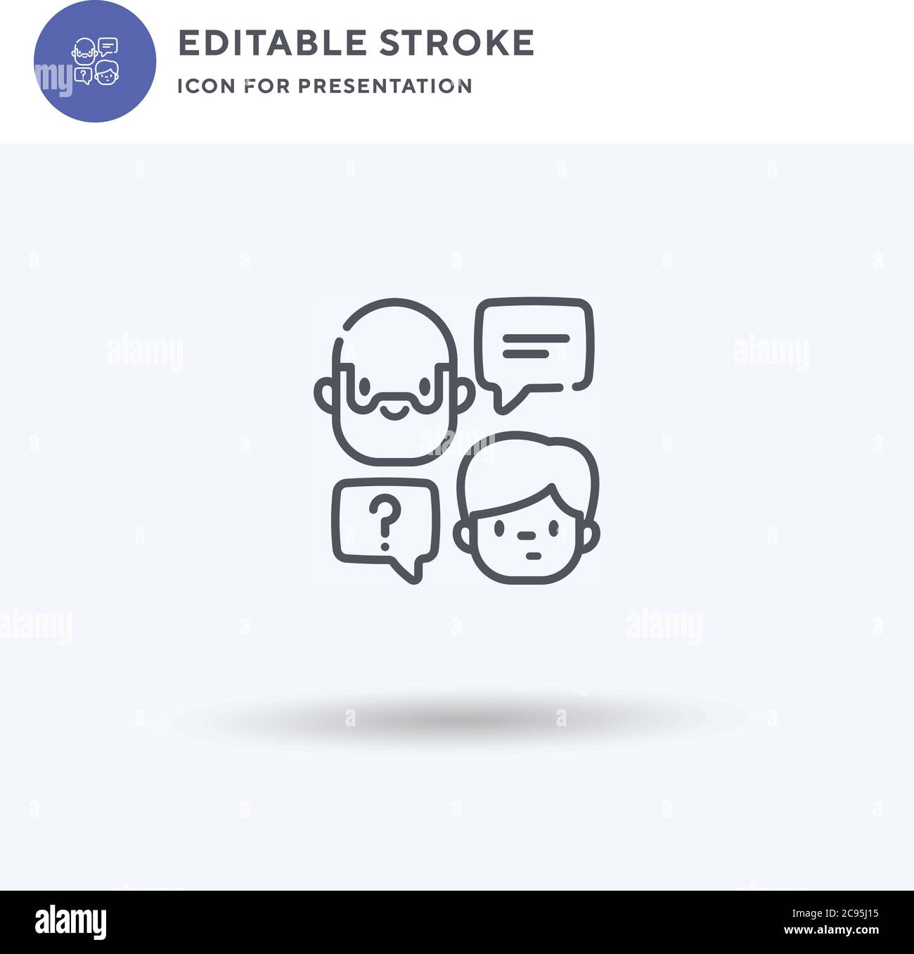 Generation icon vector, filled flat sign, solid pictogram isolated on ...