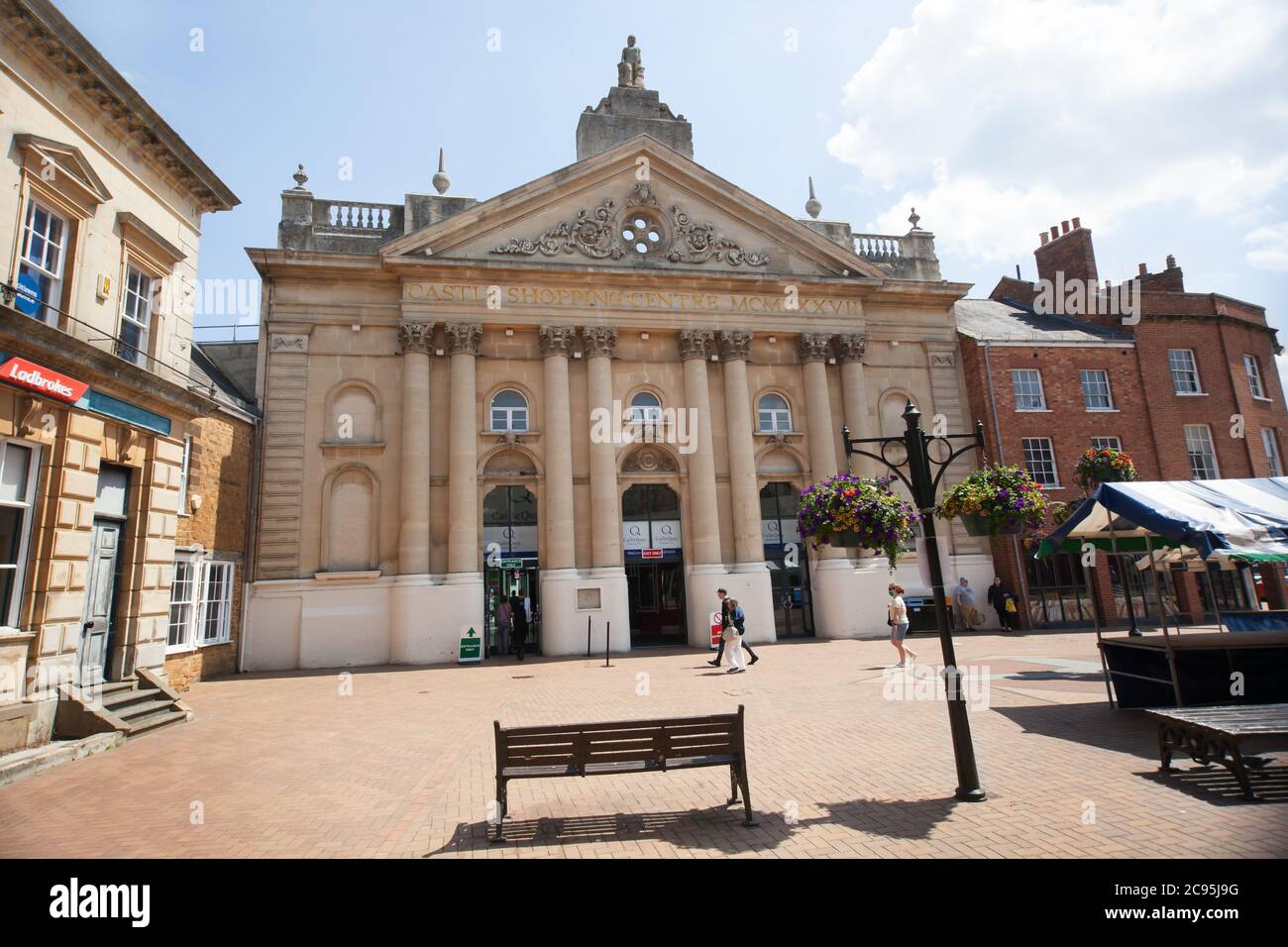Market Place and the Castle Quay Shopping Centre in Banbury ...